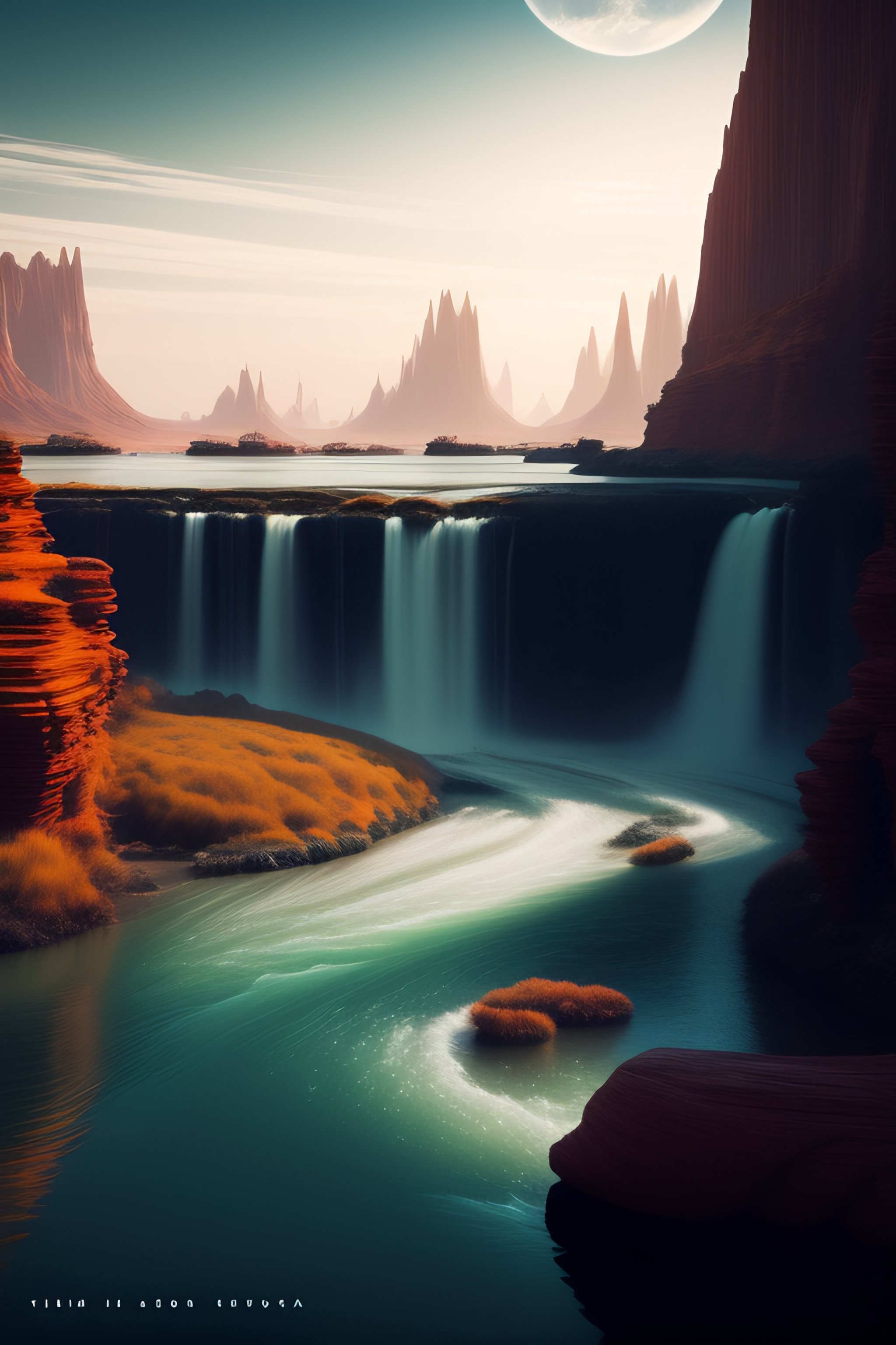 Lexica - A river on another planet sci-fi