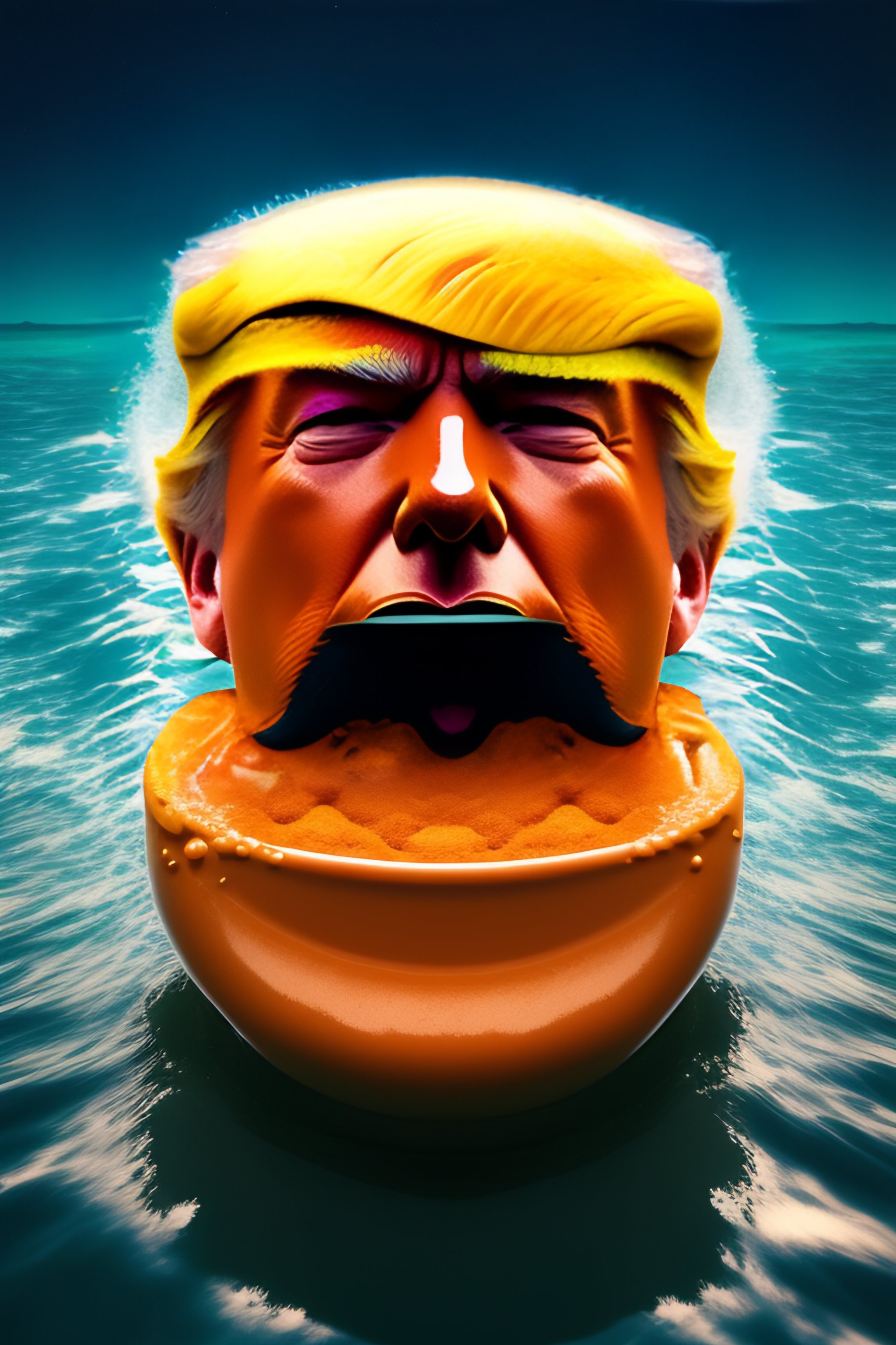 Lexica - Donald Trump made out of poo