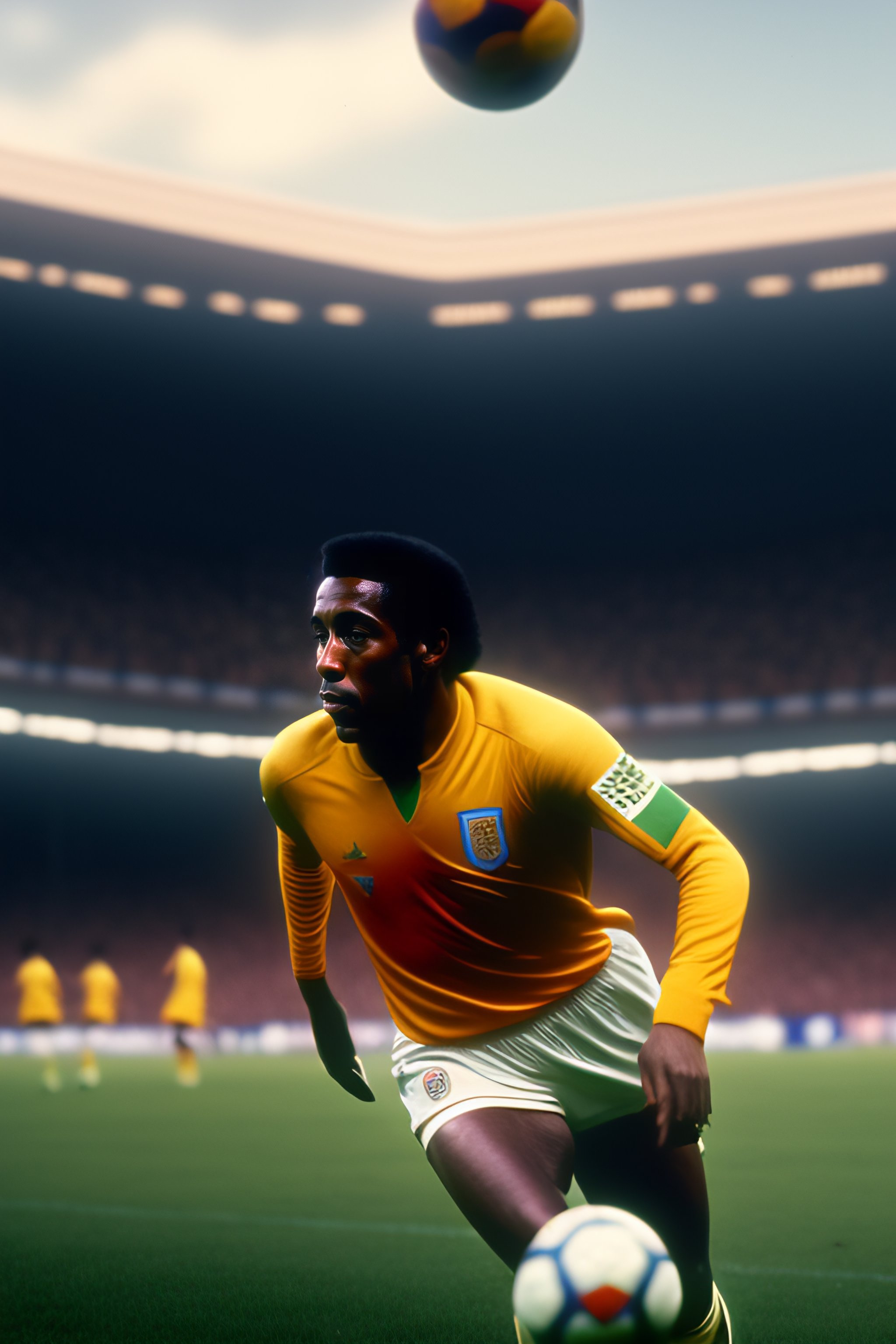 Lexica - Imagine a scene in which football legends Edson Arantes do ...