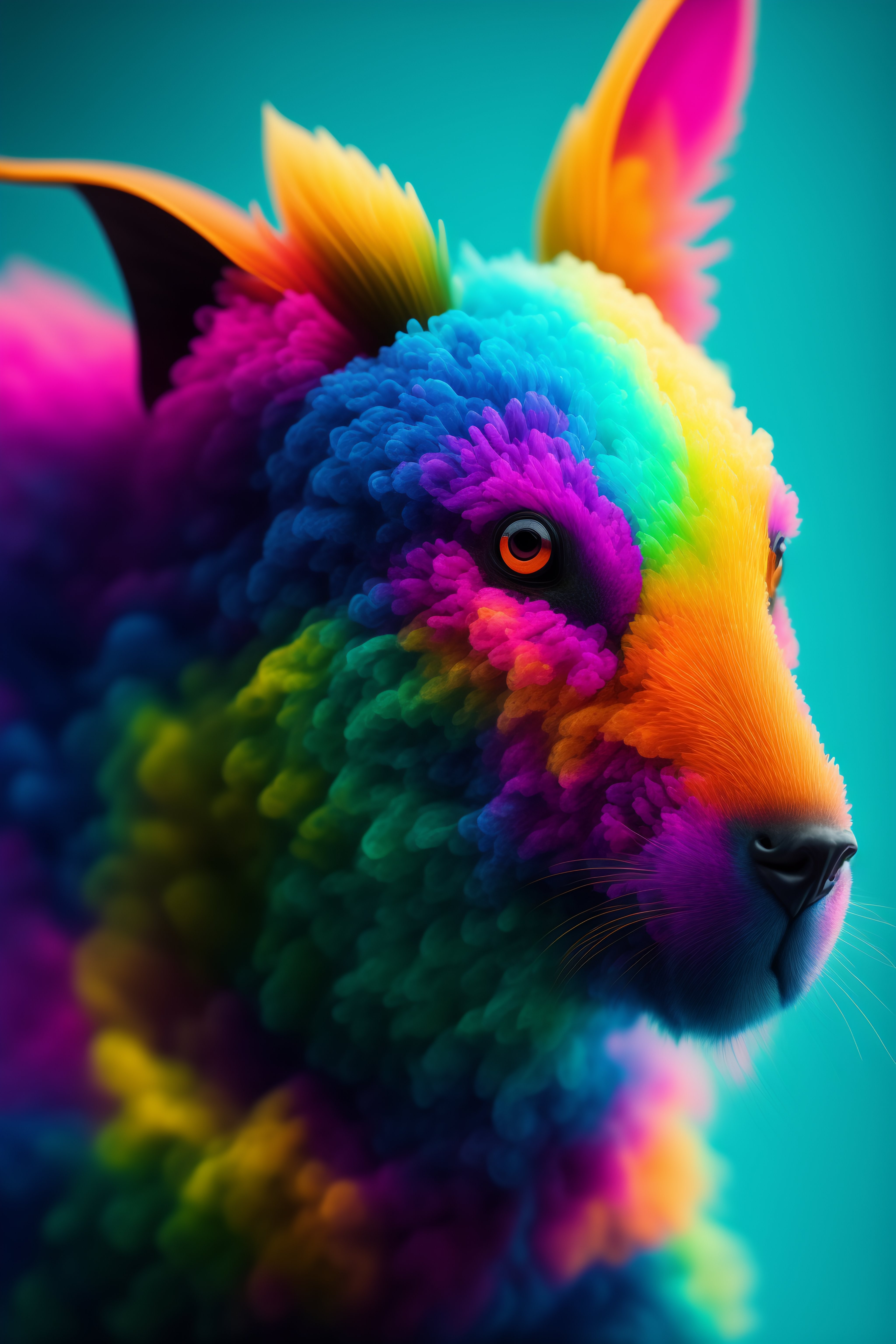 Lexica - A close-up of a colorful Pokemon inspired by underwater ink ...