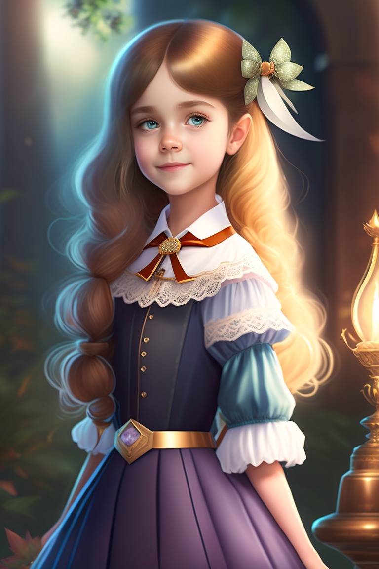 Lexica - I want to draw a character for my comic children book, she is ...