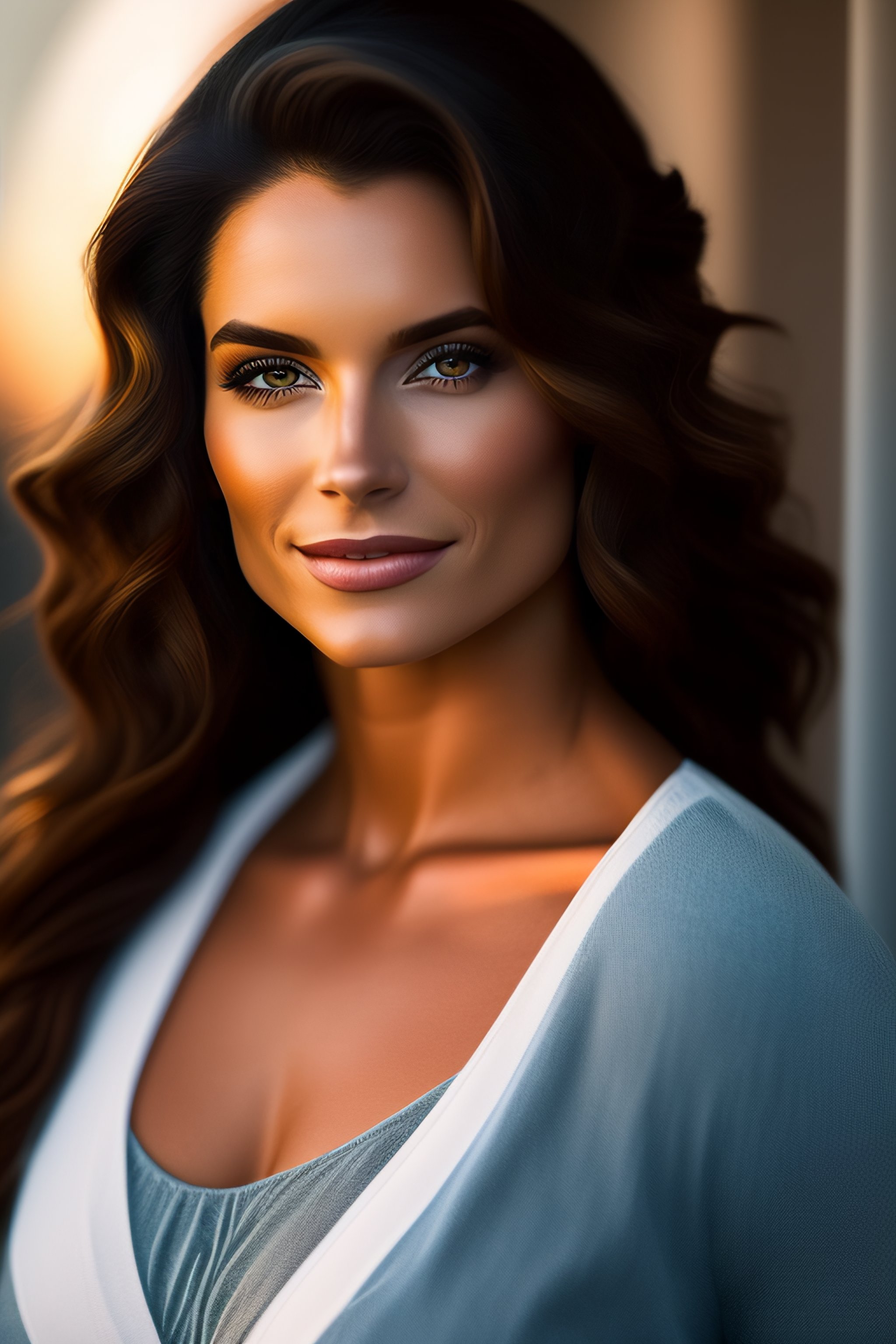 Lexica - A feminin woman that looks like a fusion of bella porch and ...