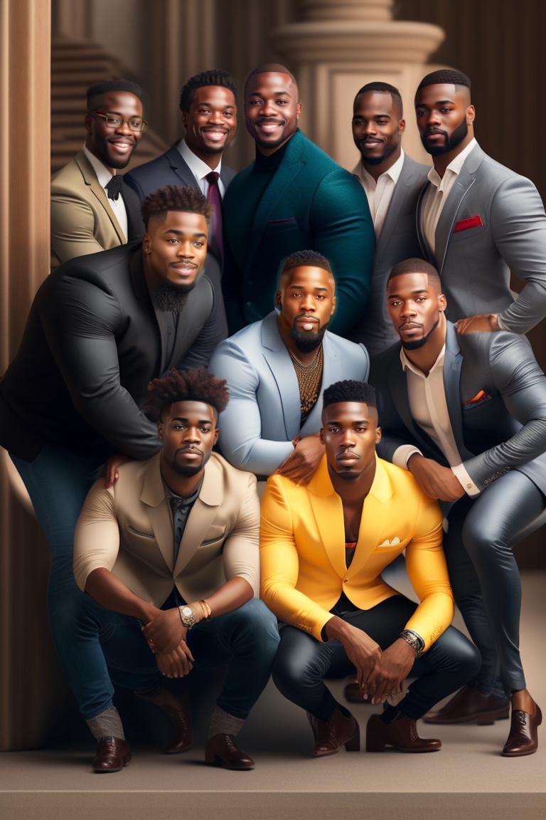 Lexica - Image of a group of middle class black men between 35 -55 ...