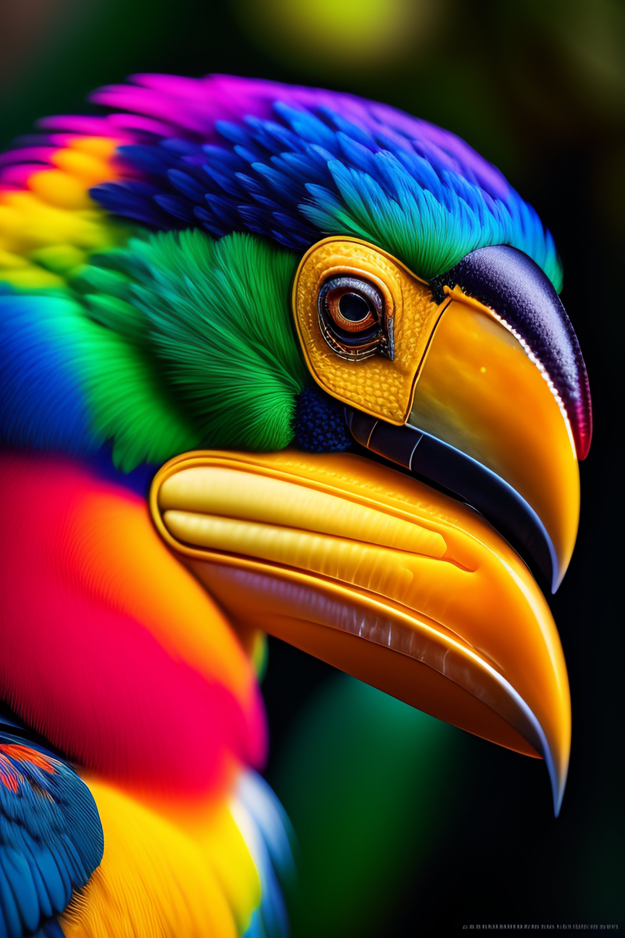 Lexica - Fantasy toucan detail, award winning photography, intricate ...