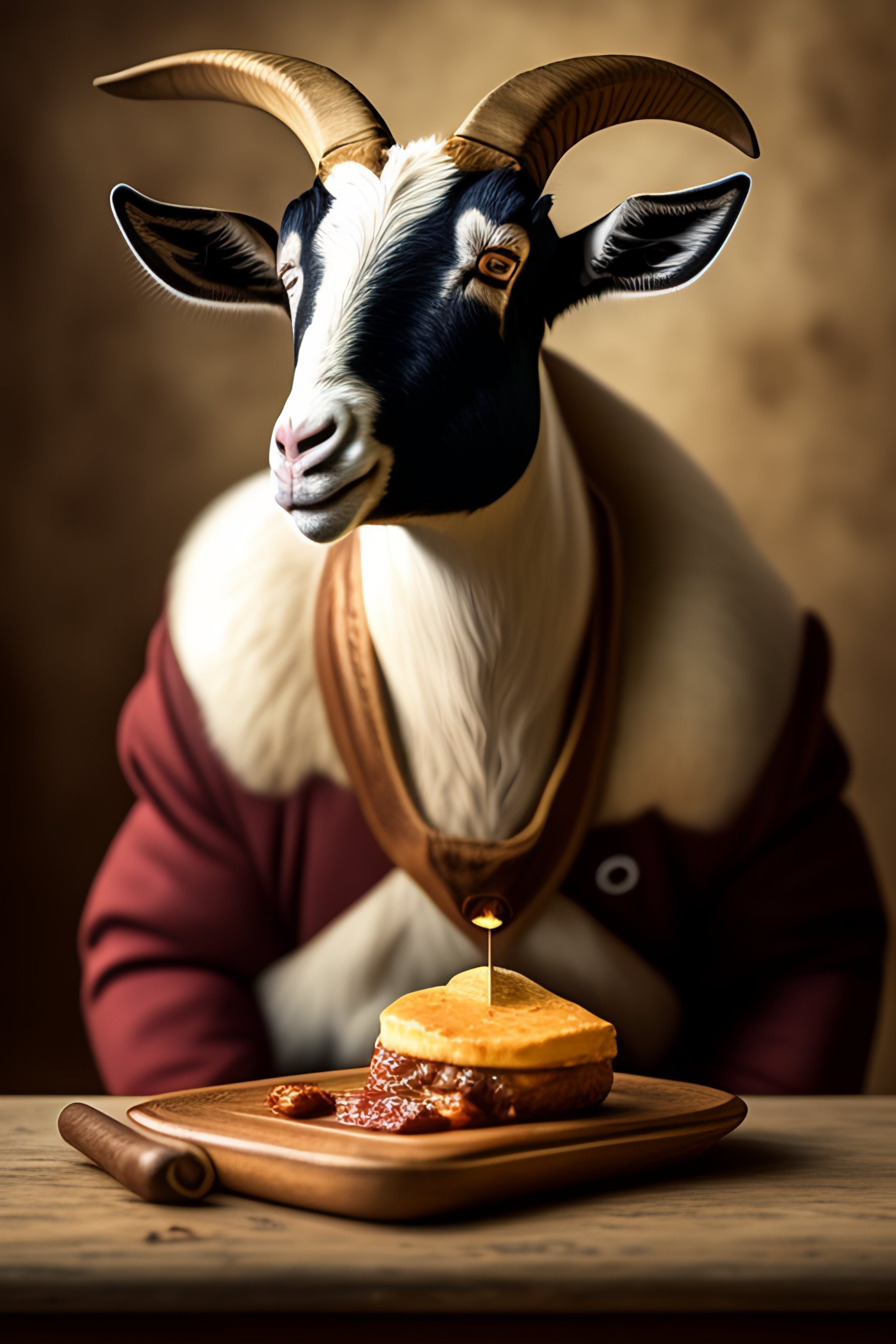 Lexica - Goat smoking a cigar