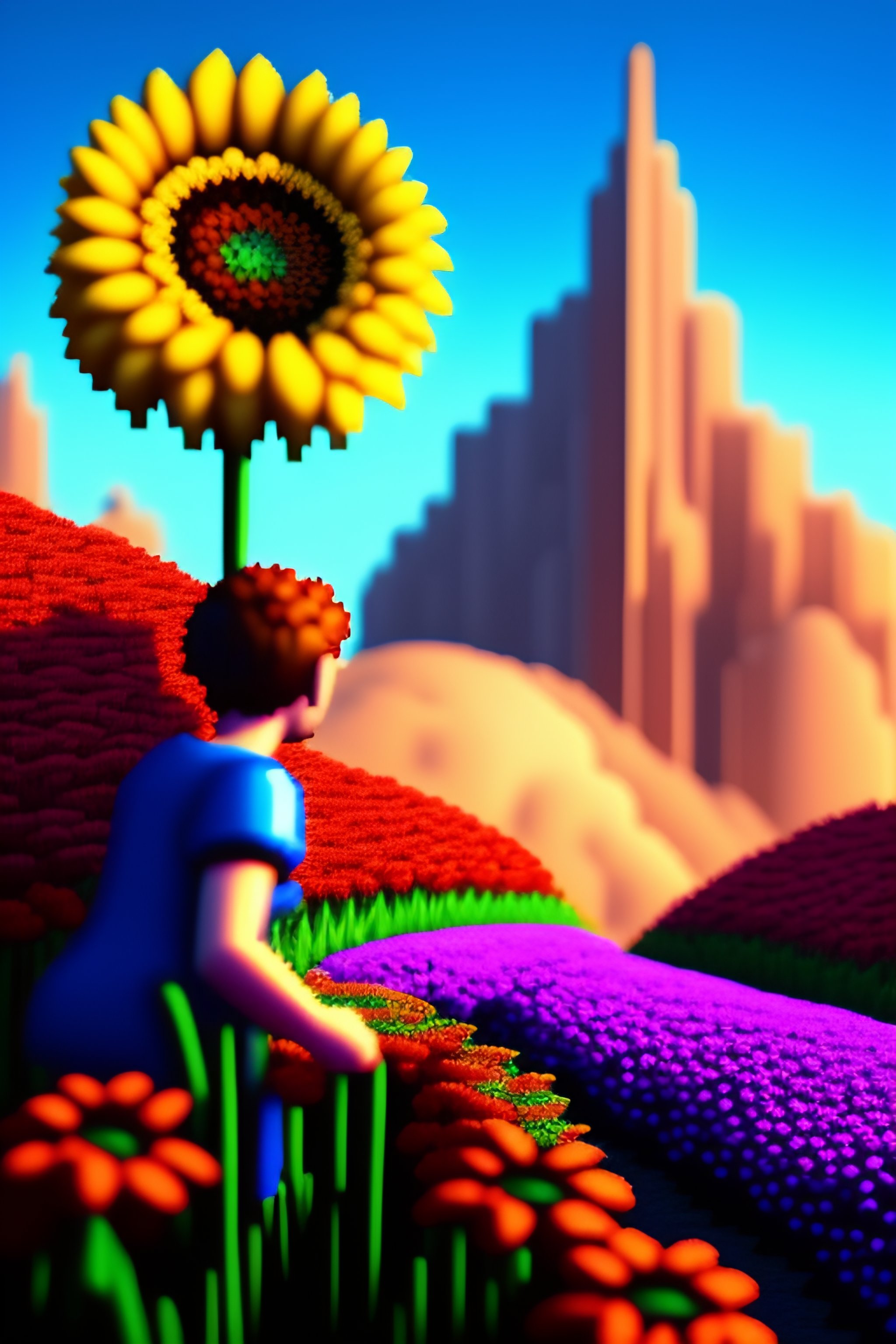 Lexica - Pixel art san francisco. 3d pixel art 4k wallpaper. incredible pixel art details ...