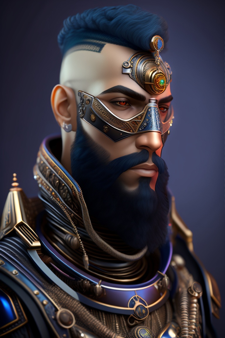 Lexica - Hyperealistic highly detailed middle eastern cyborg alien/man ...