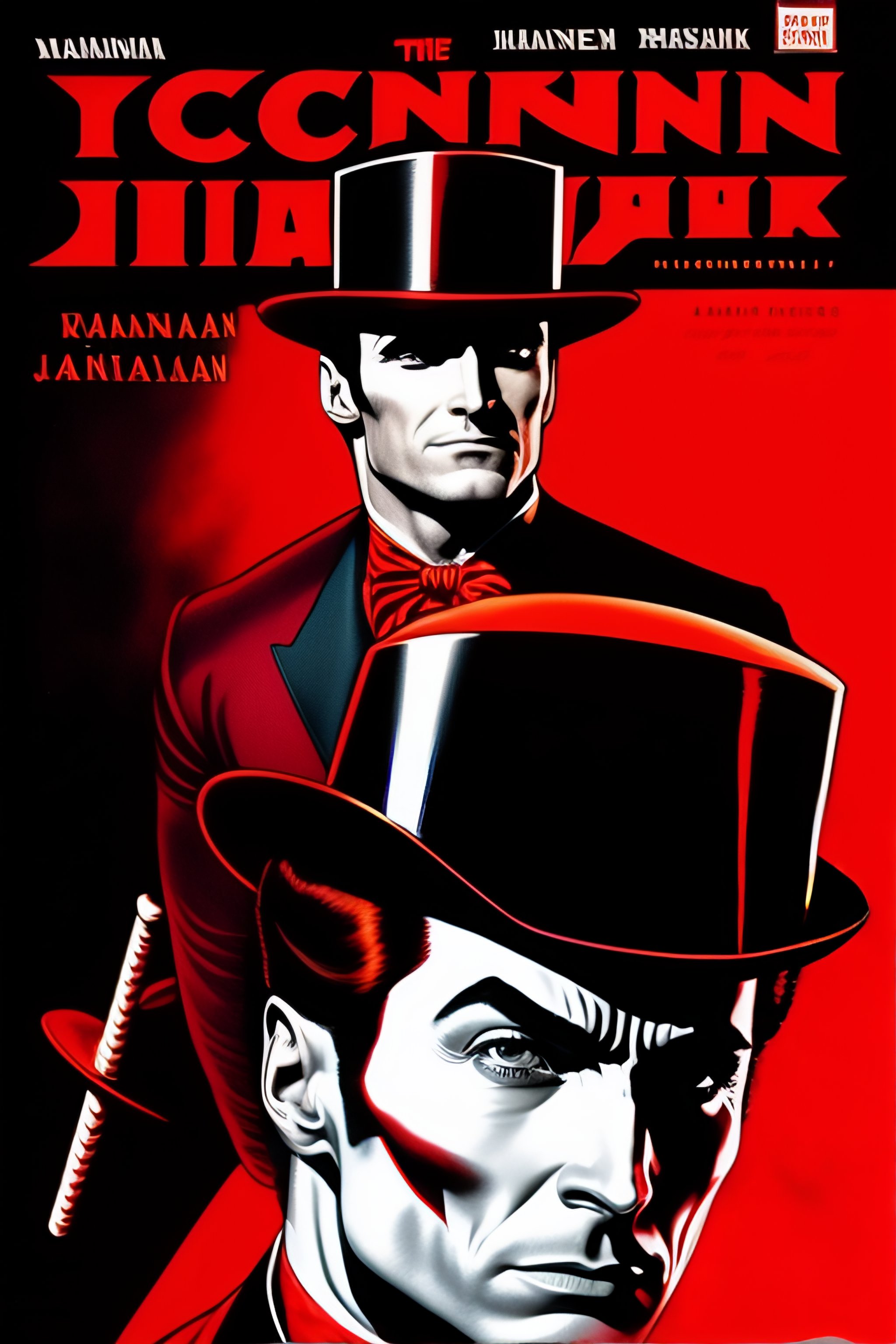 Lexica - Hugh Jackman dressed in red jacket, black hat and a baton in ...