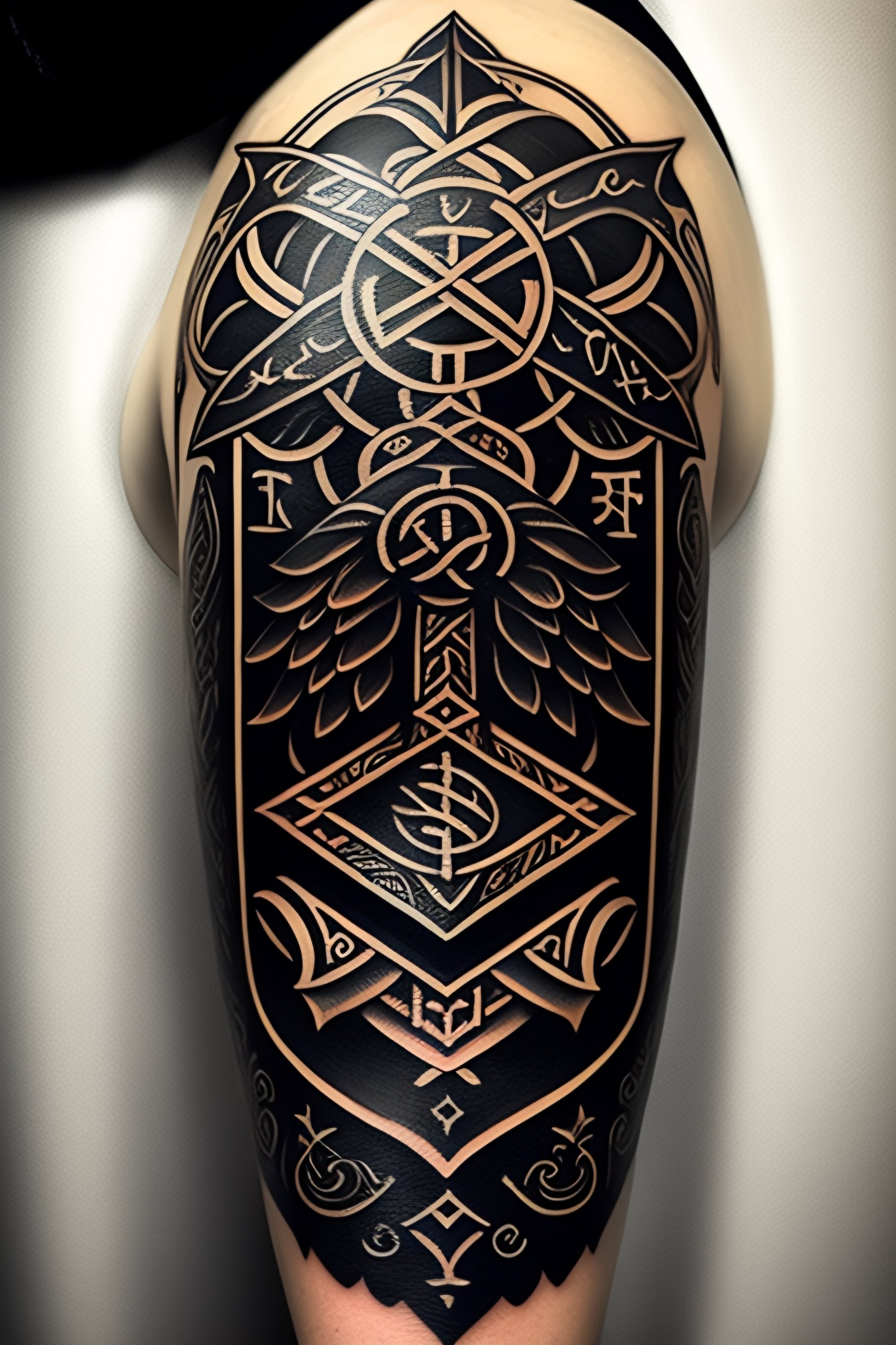 Angelic Rune Tattoos