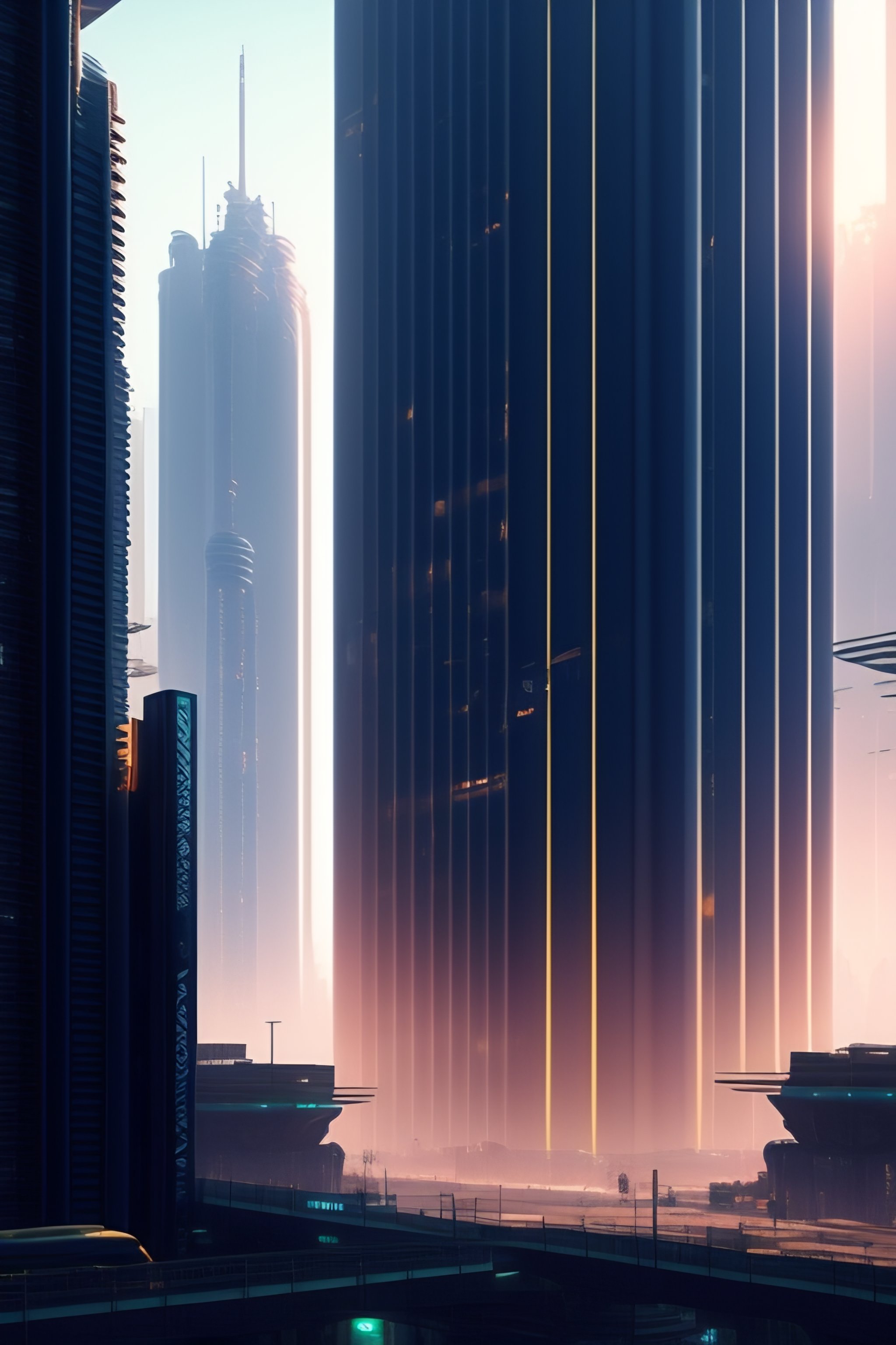 Lexica - Post apocopic cyberpunk city with , highly detailed ...