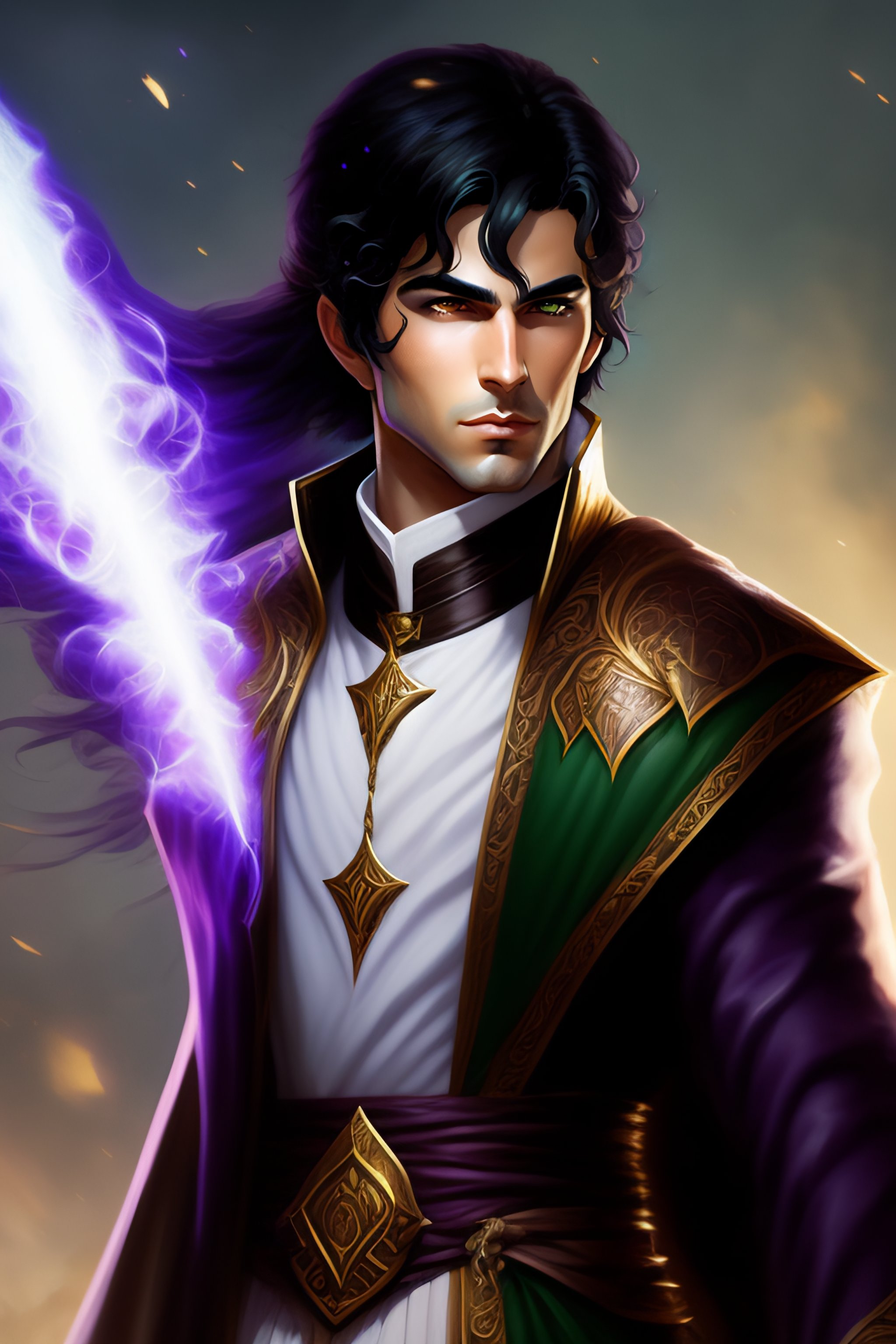 Lexica - Magic the gathering, Planeswalker, Black hair, Black and green ...