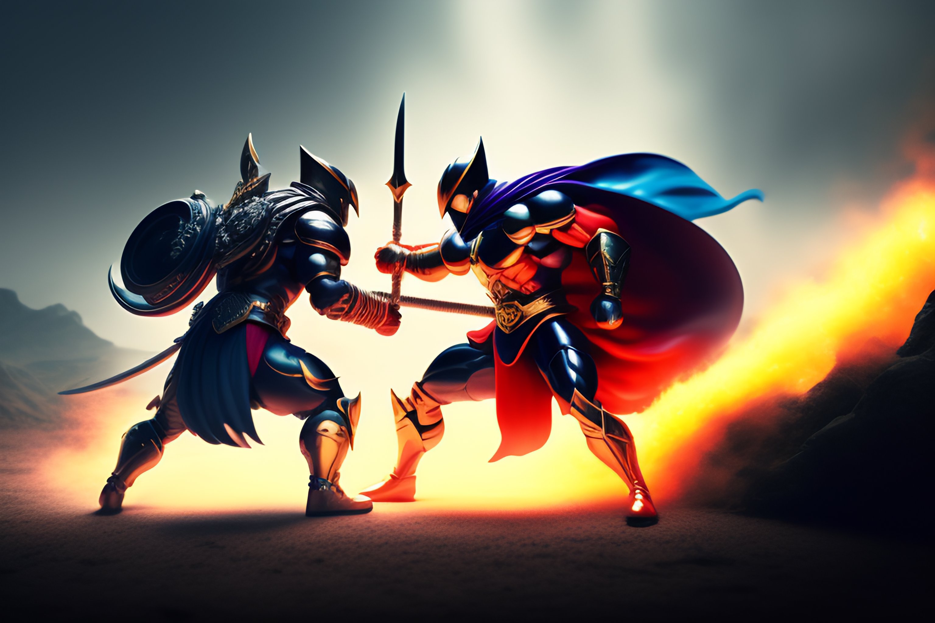 Lexica - Hero fight each other