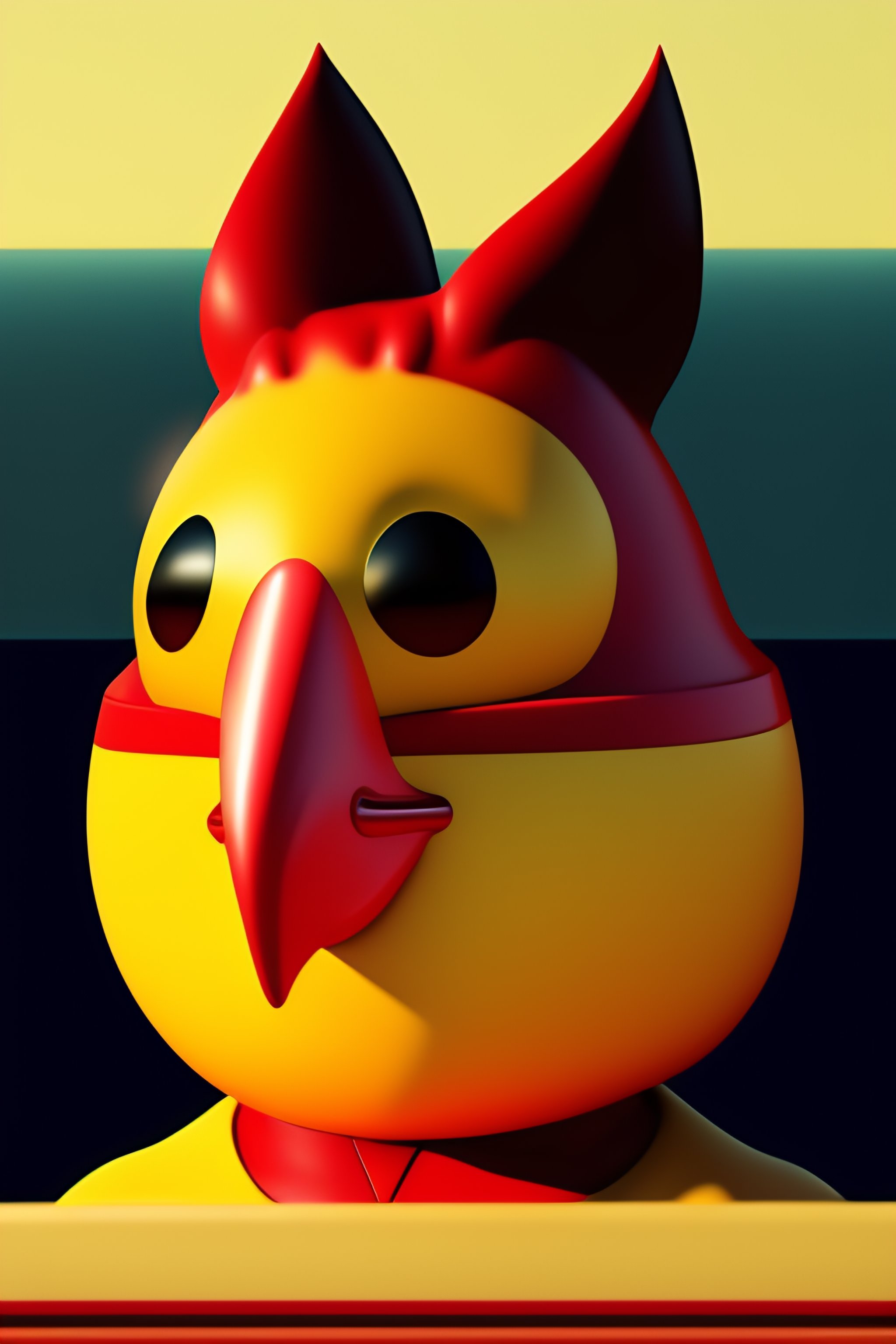 Lexica - Stupid Chicken mask. cartoon.