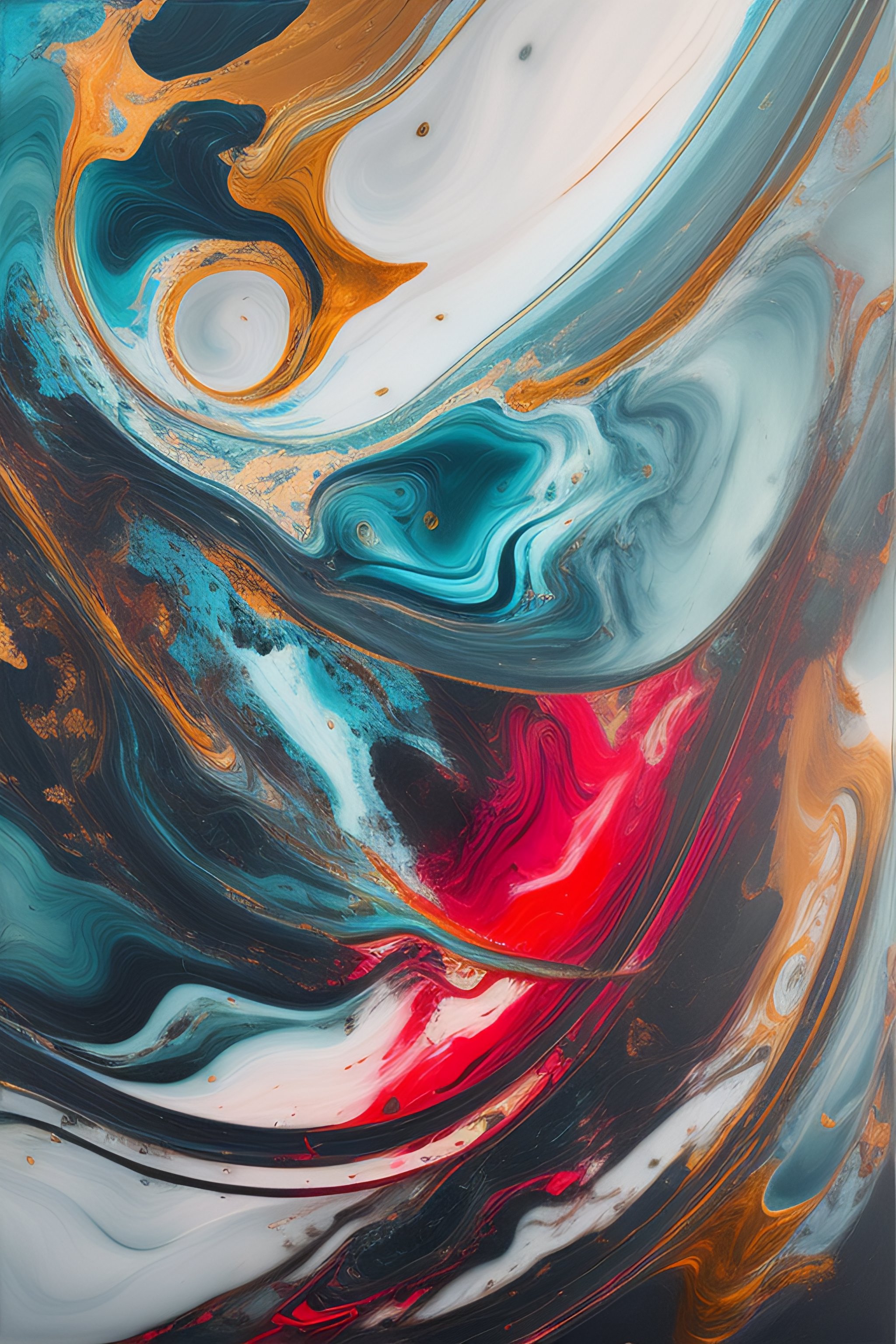 Lexica - Abstract marble modern painting tableau