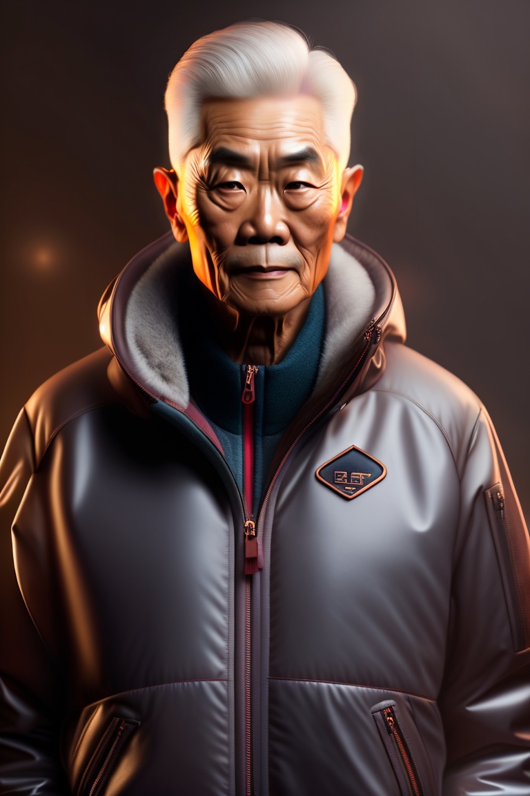 Lexica - An advertisement pic with a stunning Chinese old man model ...