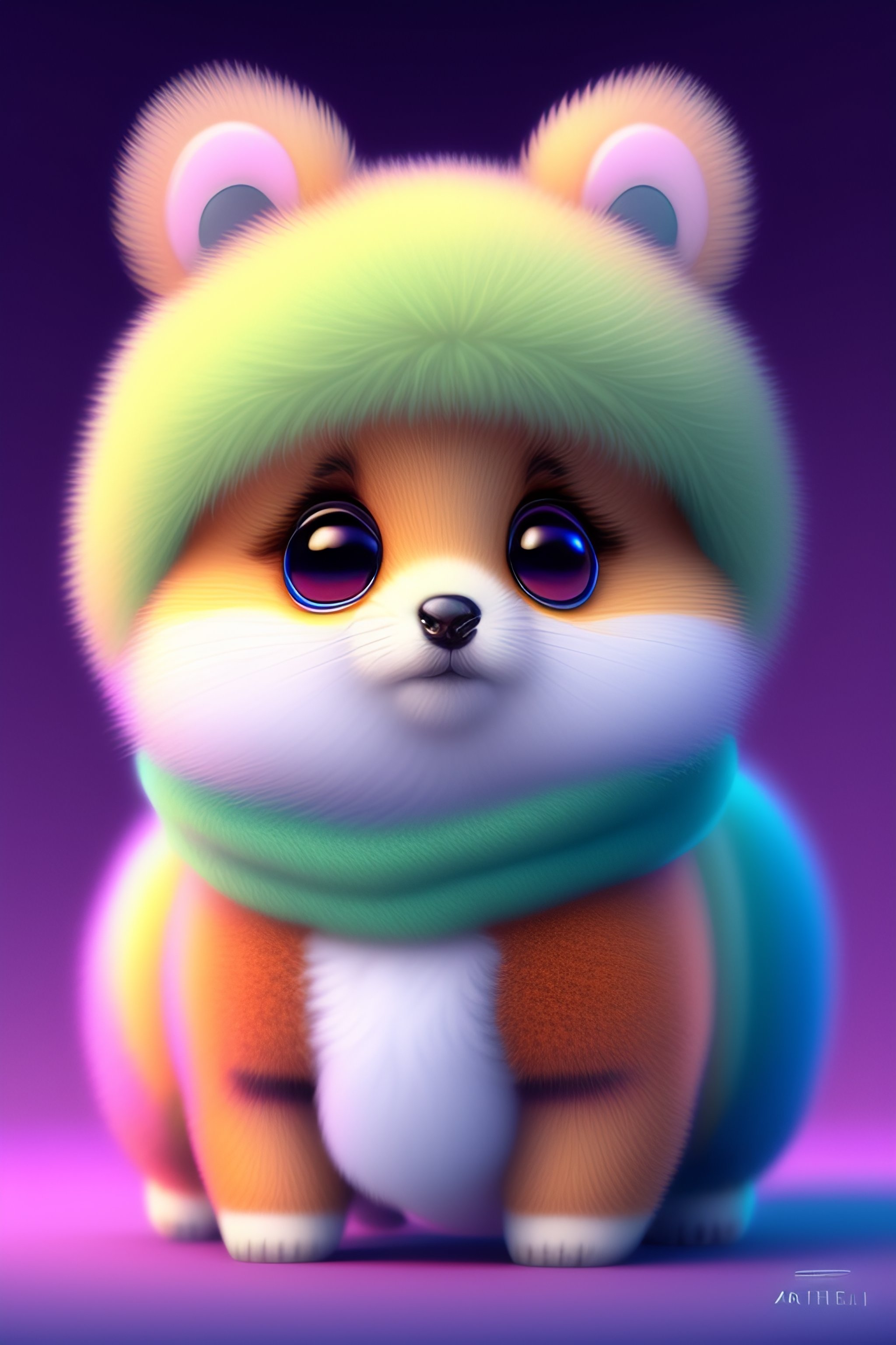 Lexica - Cute and adorable cartoon fluffy babys rhea, fantasy ...