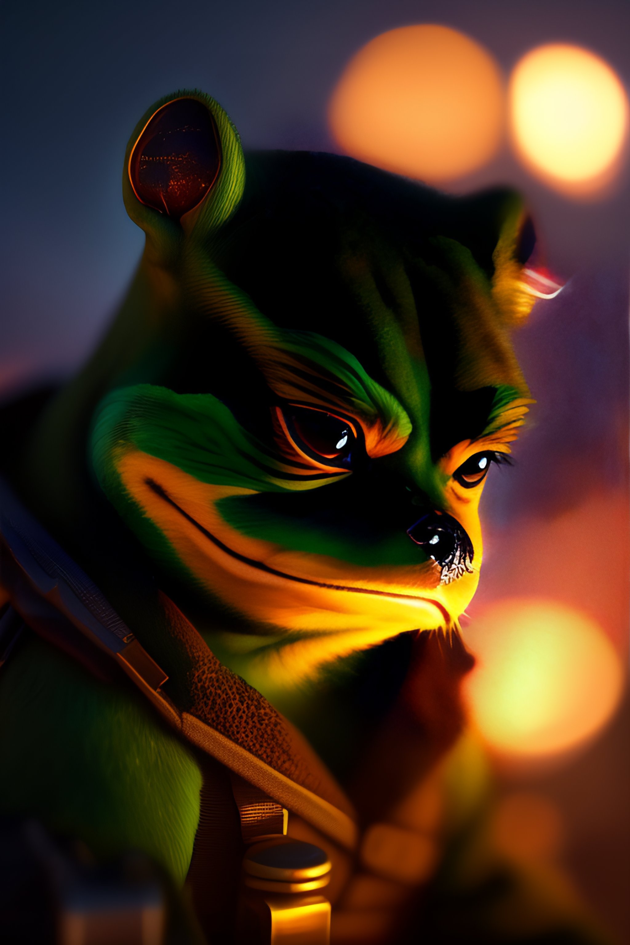 Lexica - An exhausted pepe the frog at the frontlines in the army at ...