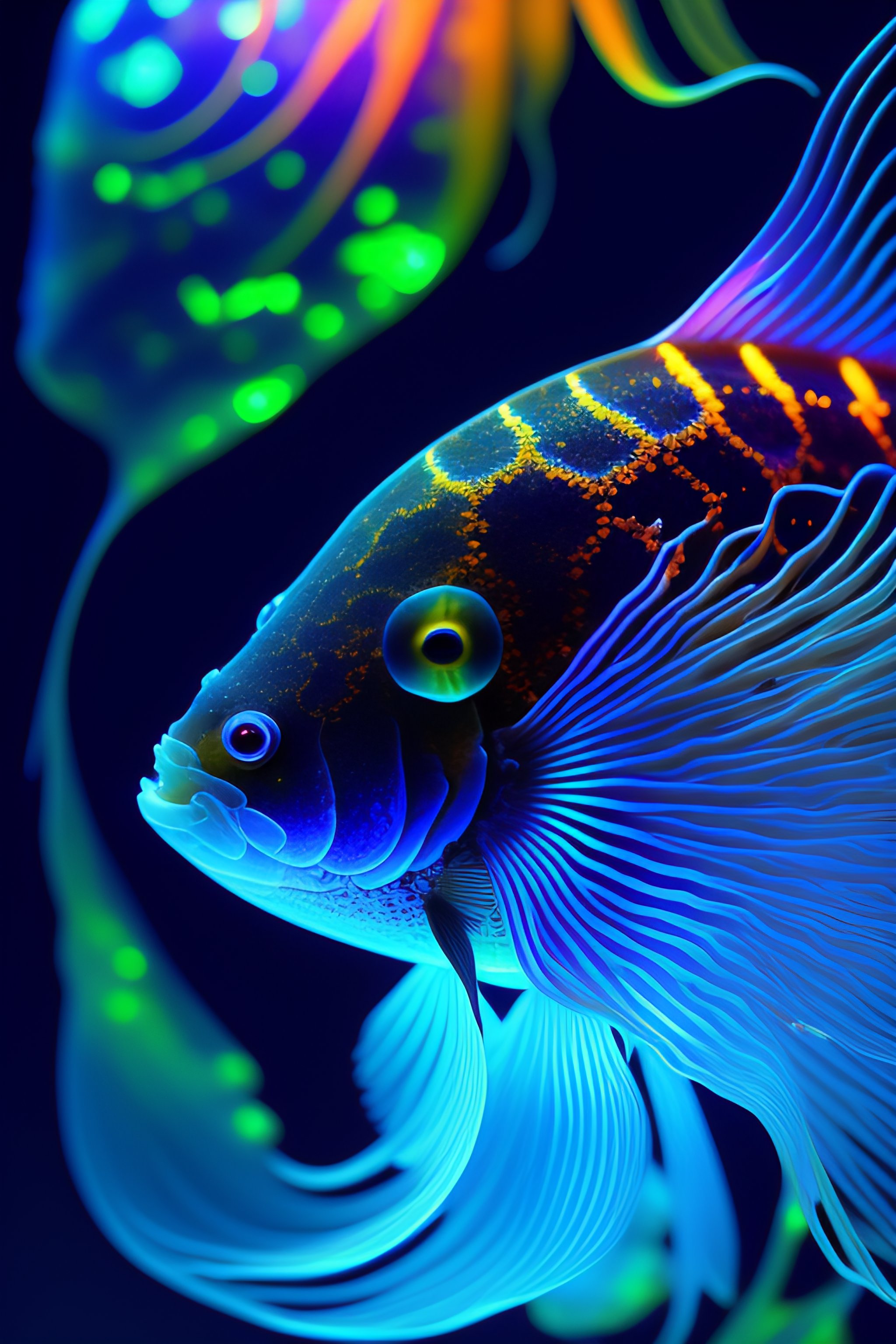 Tropical Fish With Human Face