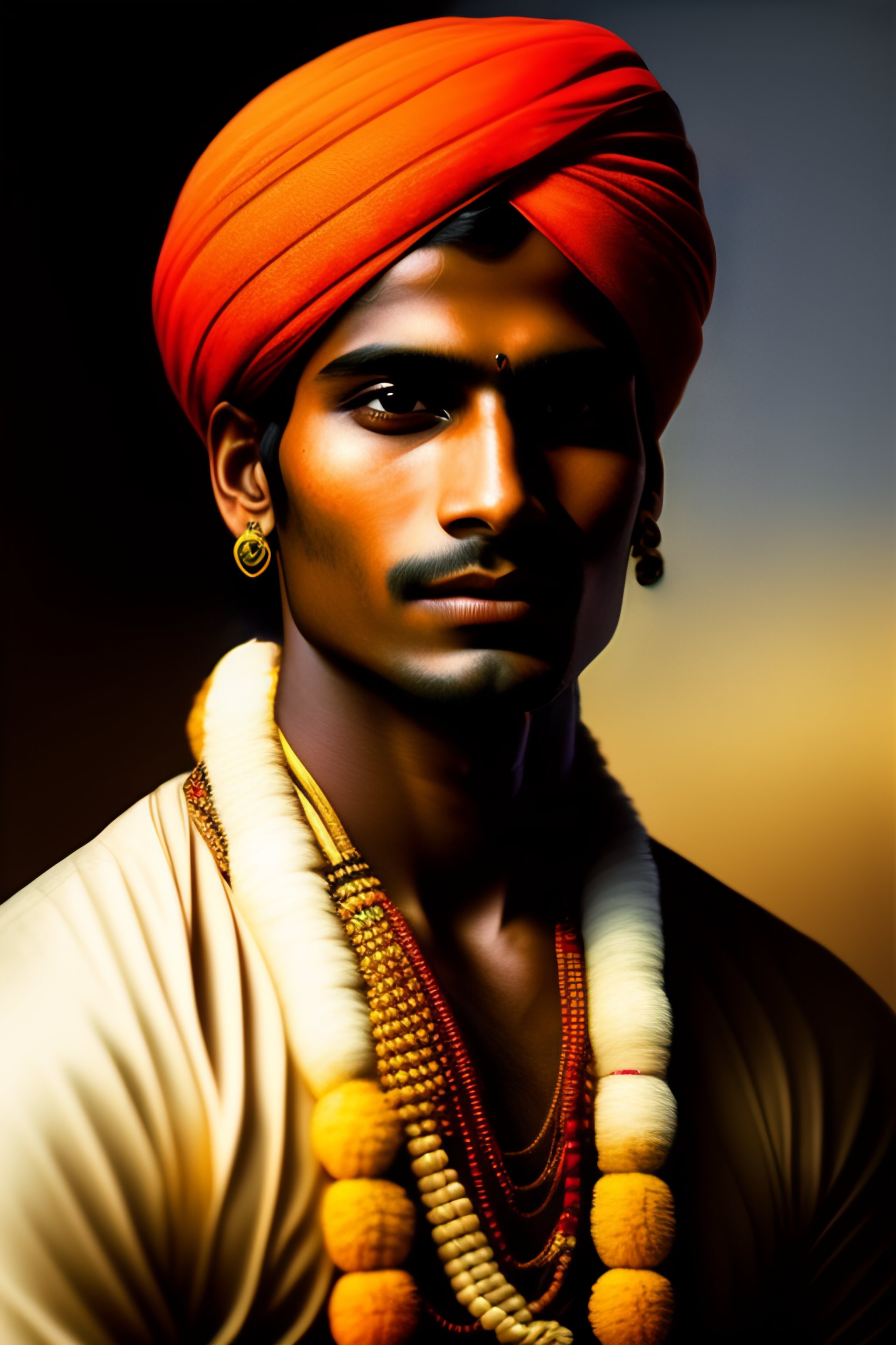 Lexica - Portrait of a young indian man