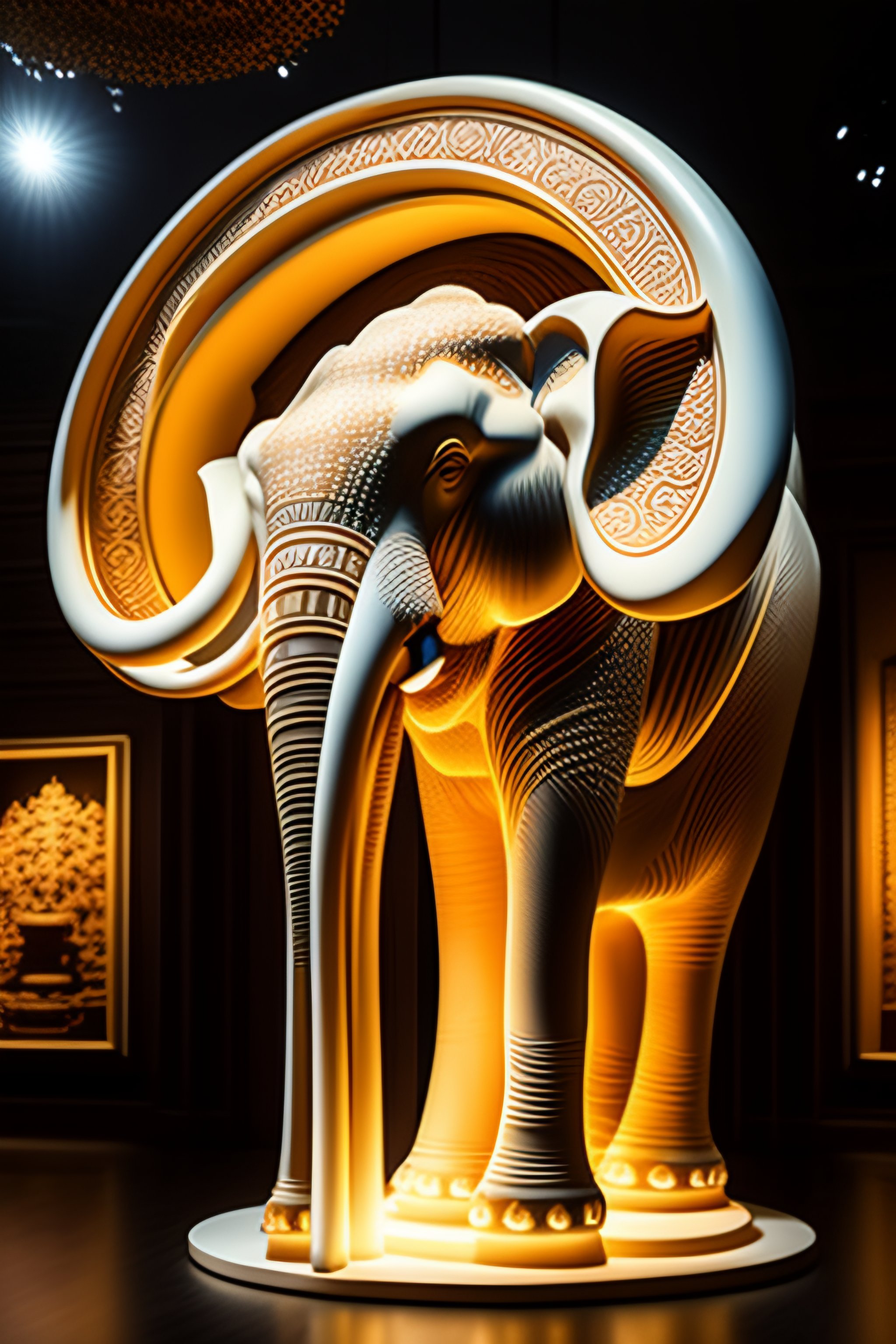 Lexica - A Chinese intricately carved elephant ivory tusk, the tusk is ...