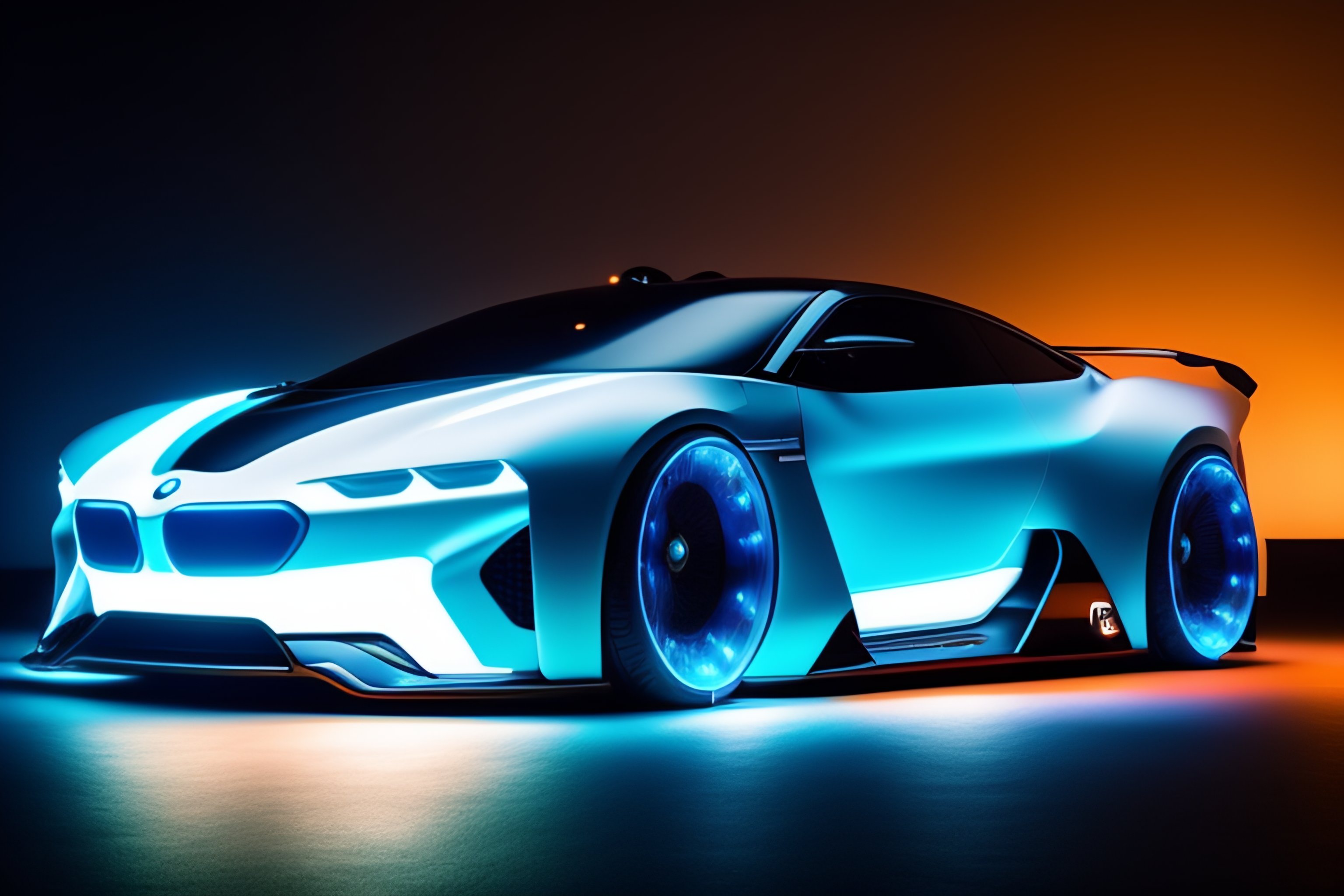 Lexica - Futuristic BMW with LED exterior
