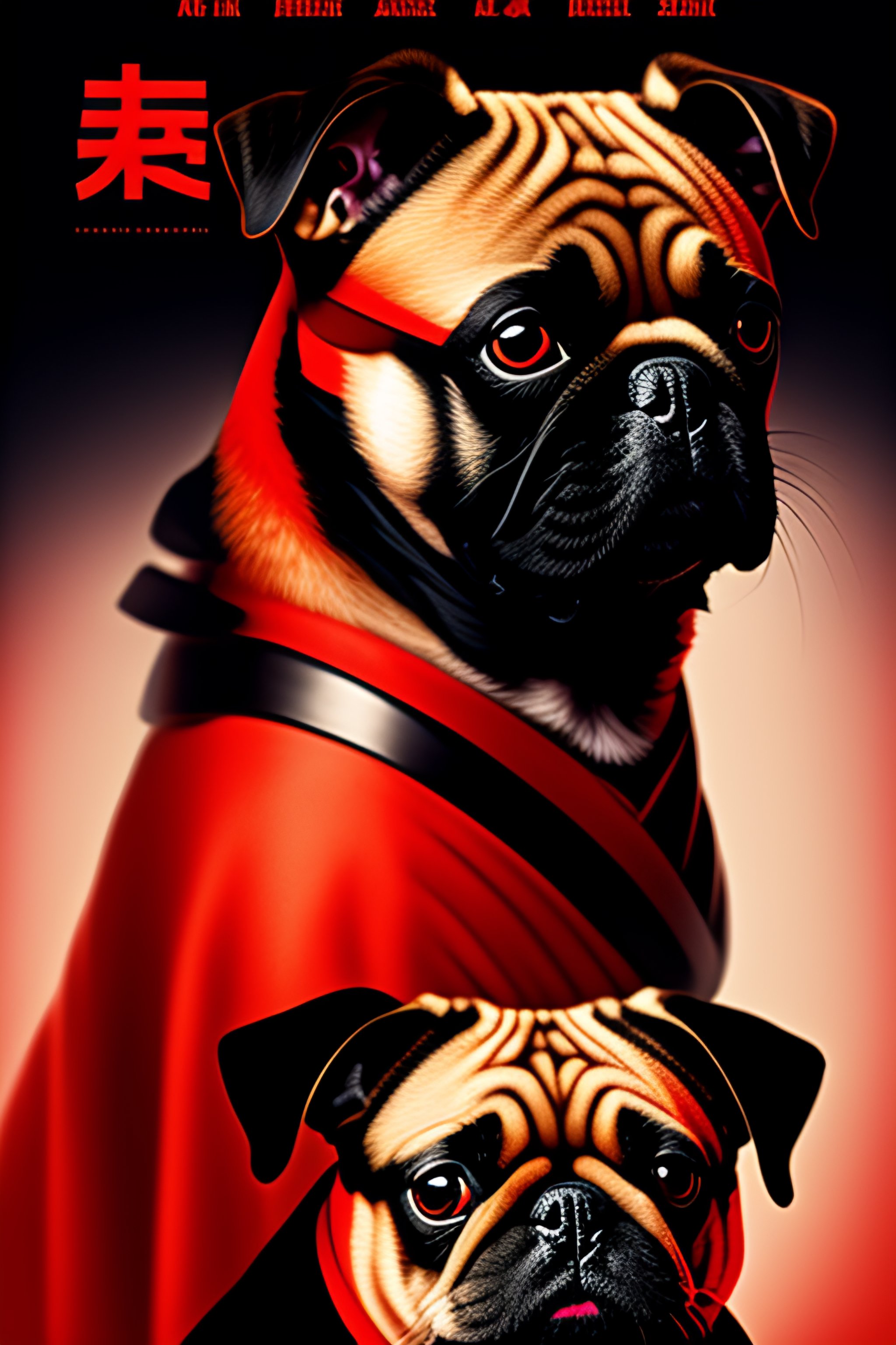 Lexica - Samurai revenge film poster with red and black color scheme ...