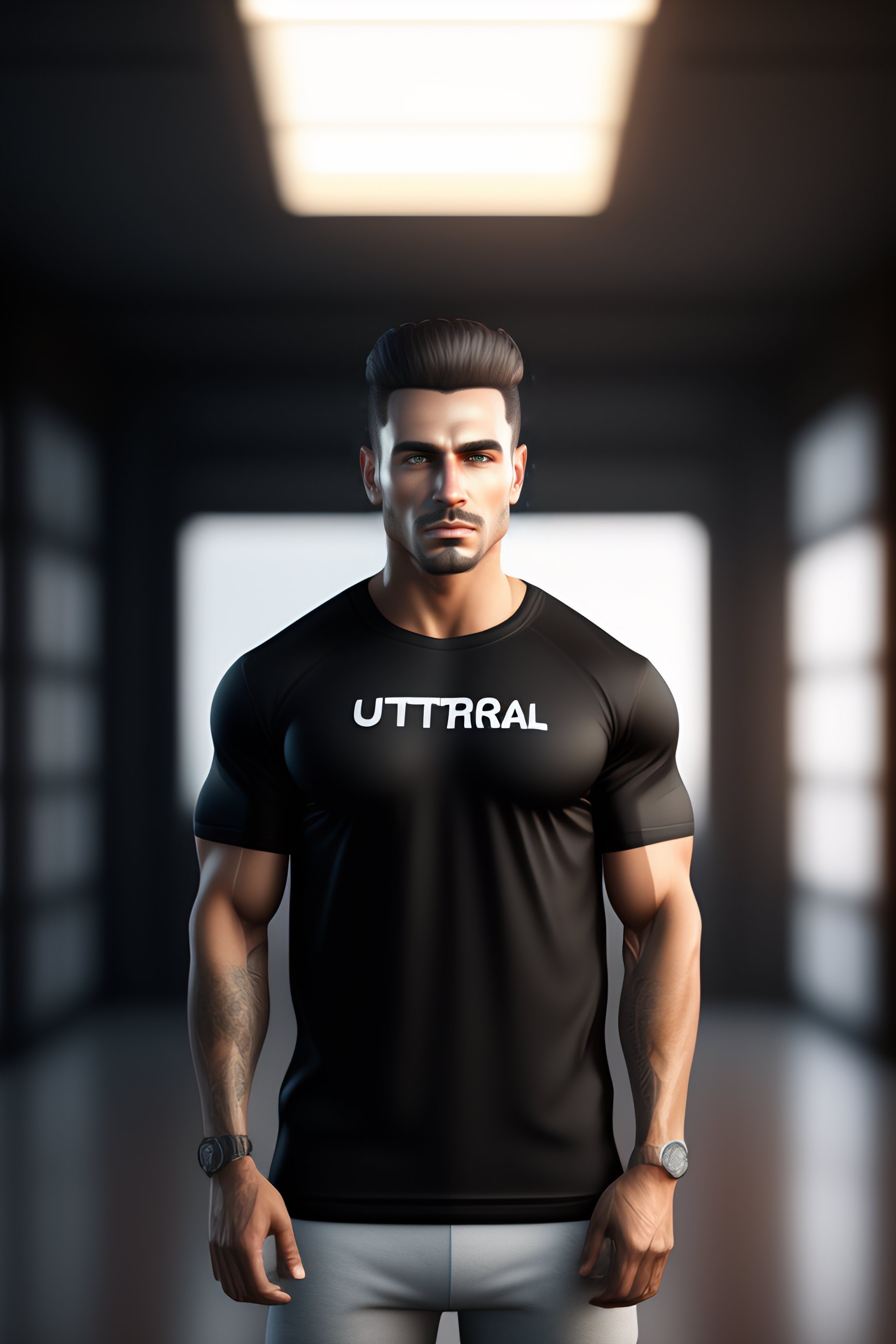Lexica - Ultra realistic, unreal engine, empty, black T-shirt mockup ...