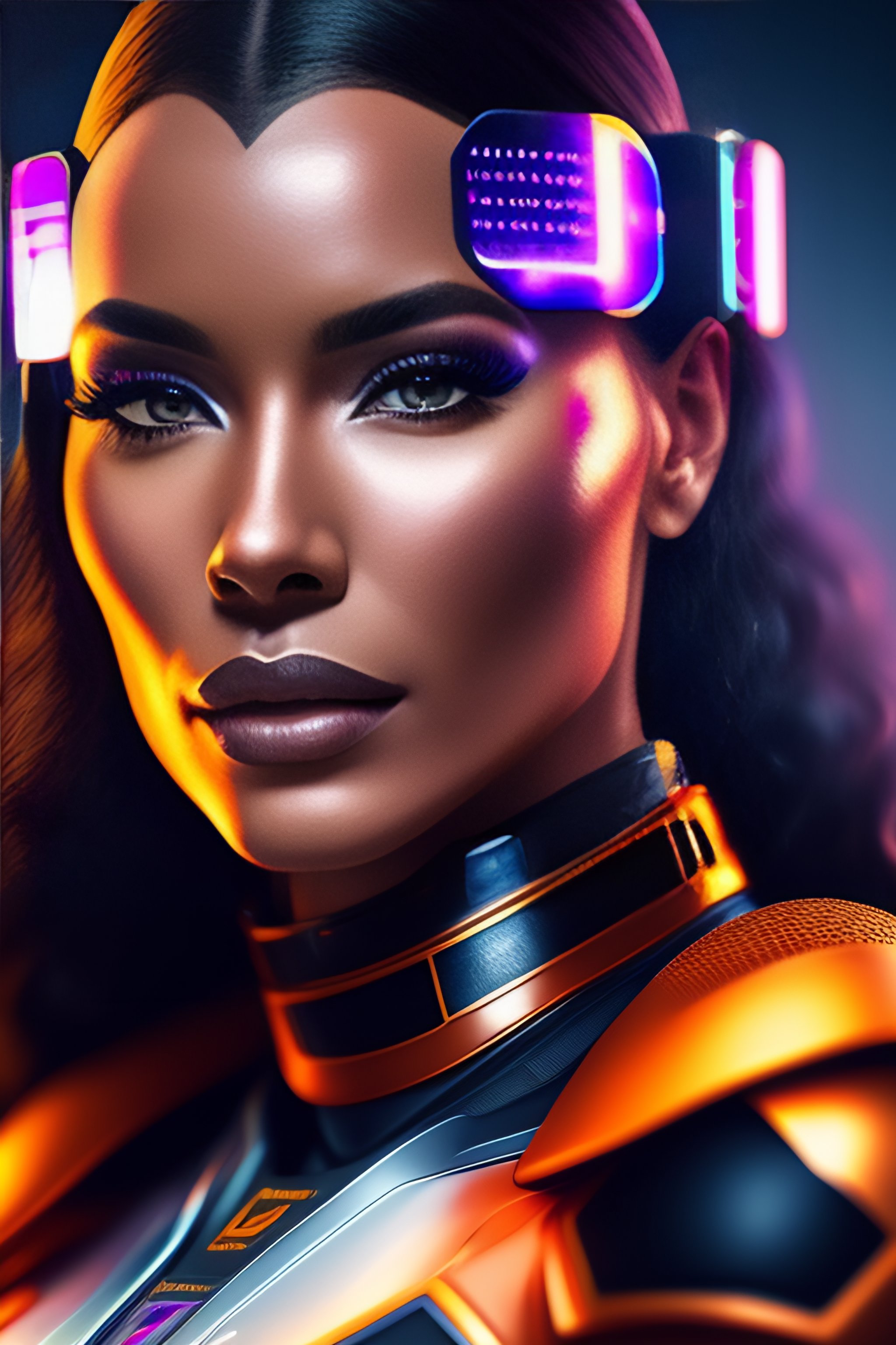 Lexica - An augmented woman in the year 3500