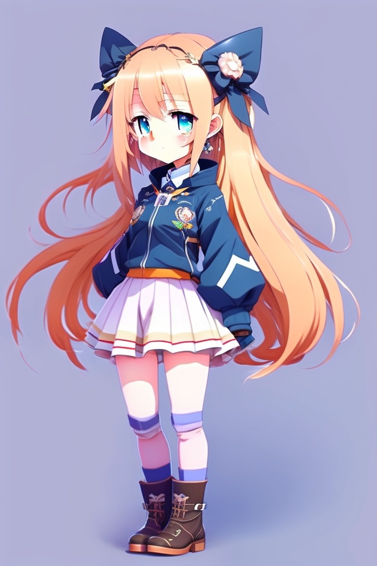 Lexica - 2d anime girl, front side, cute anime, no background