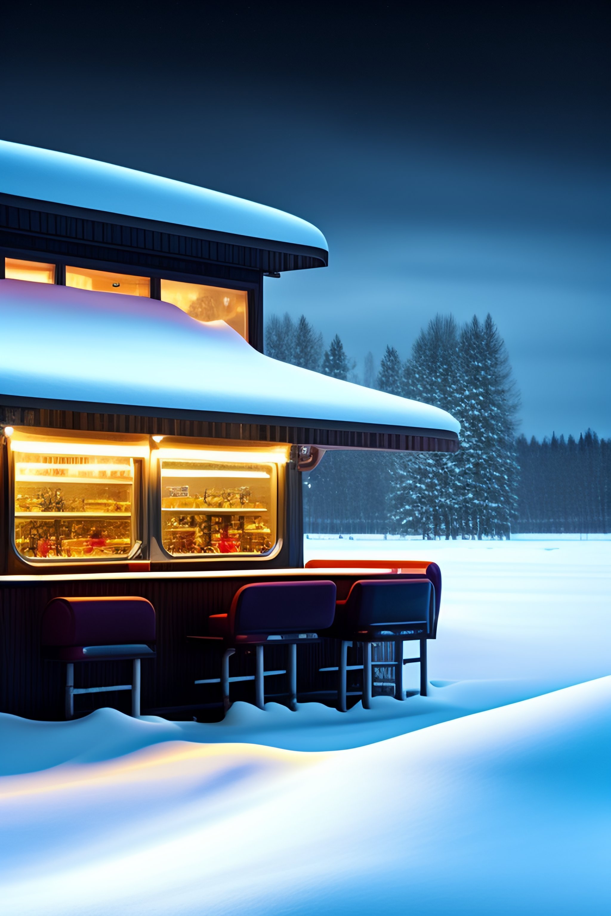 Lexica - Diner in the snow