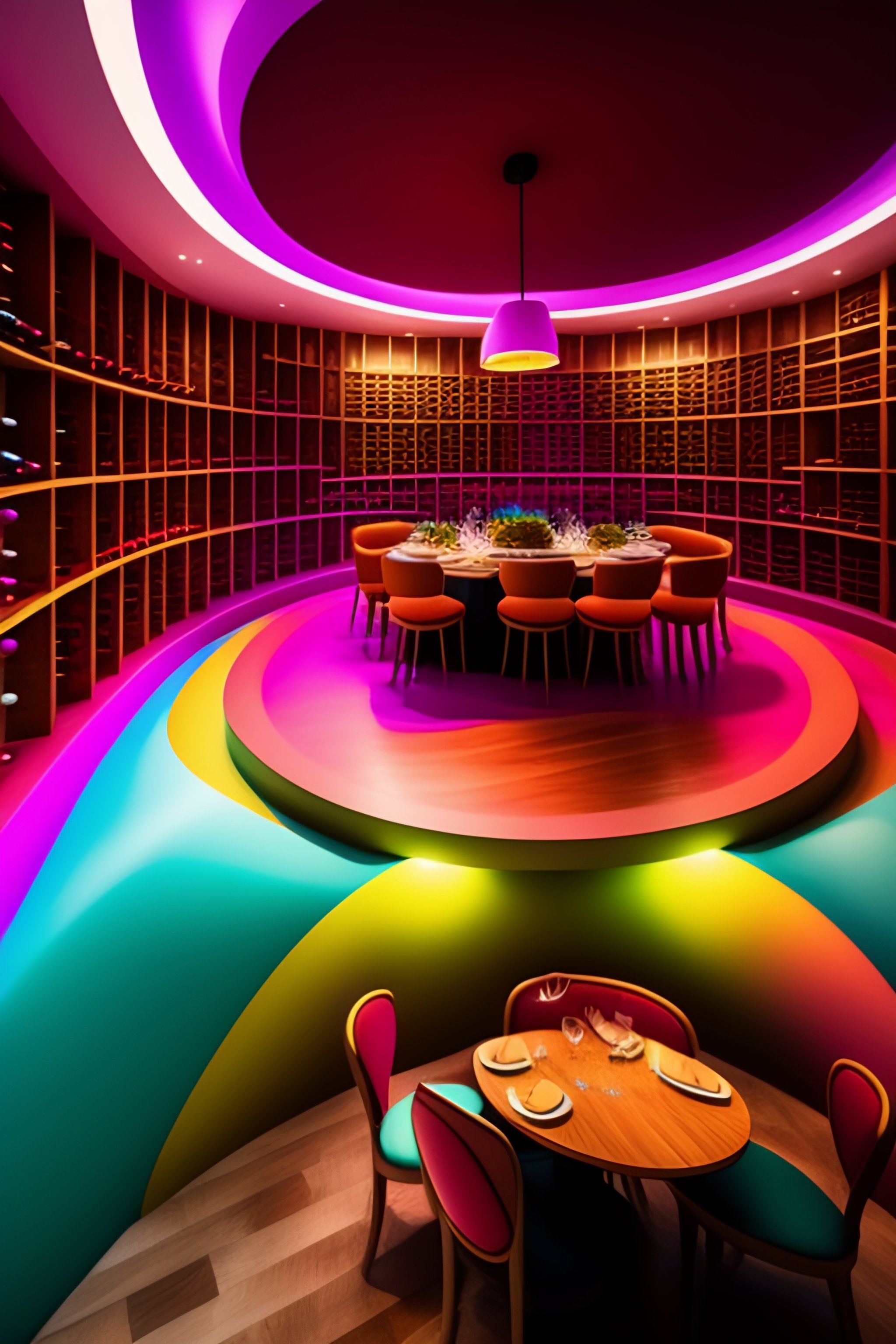 Lexica - Restaurant design, wine cellar, Interior Design in the style ...