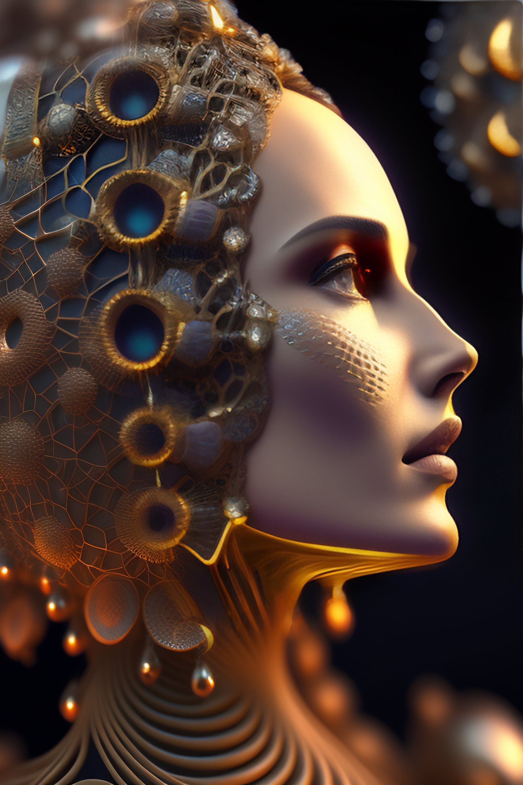 Lexica - Complex 3d render ultra detailed of a real face camera natalie ...