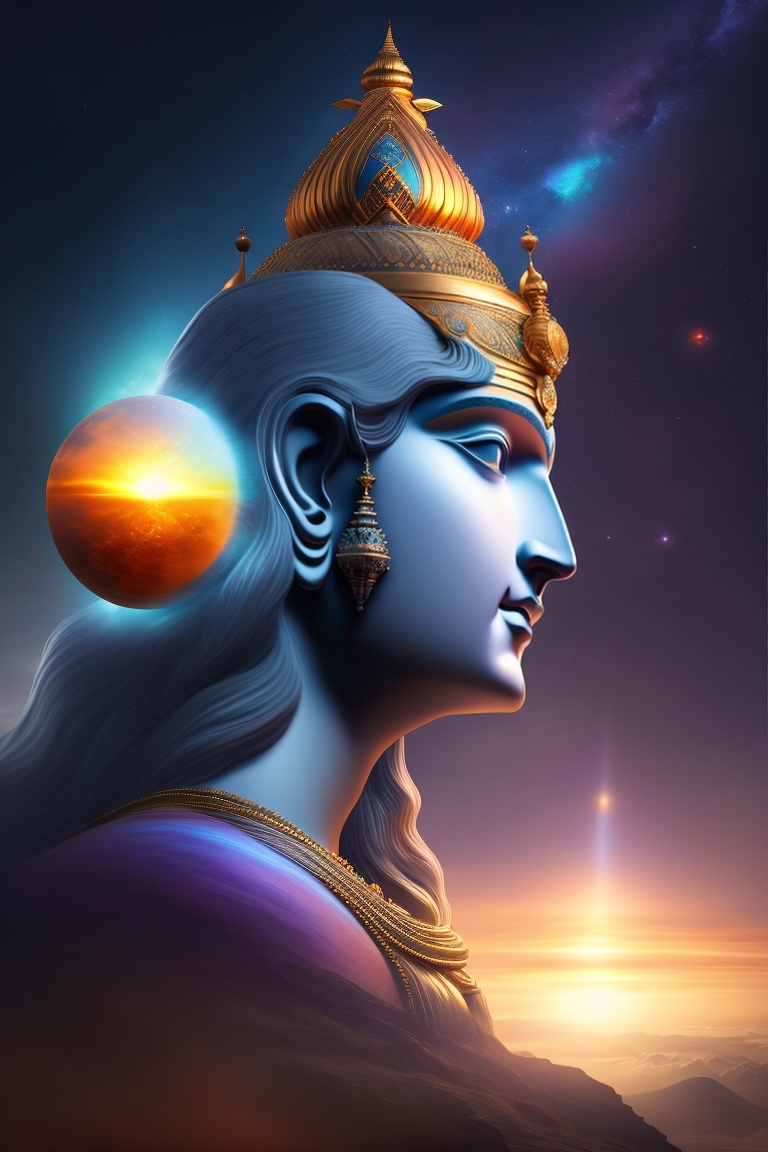 Lexica - God looking to earth , lord Shiva