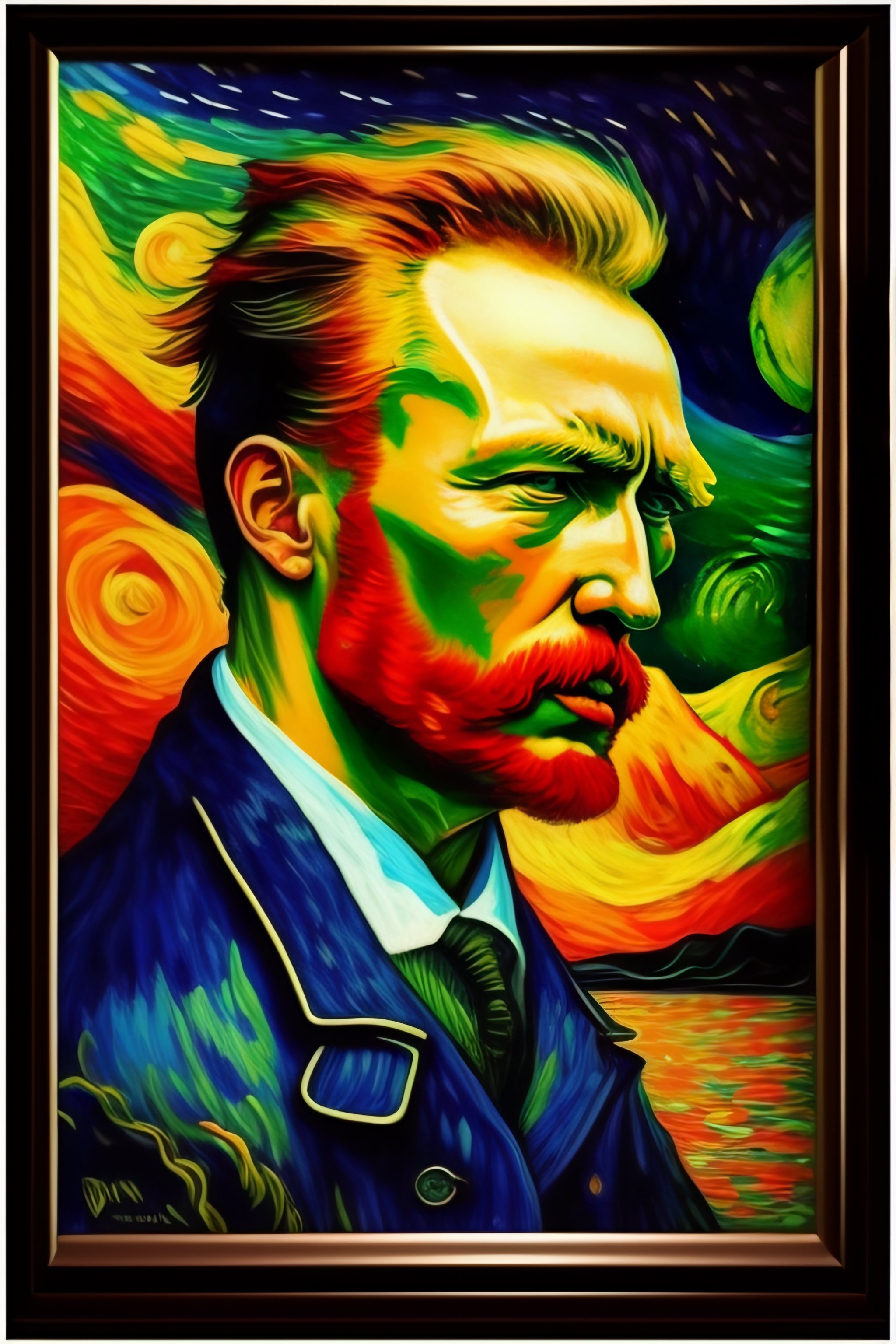 Lexica - Van gogh style, manga style, sad old color, oil paint ...