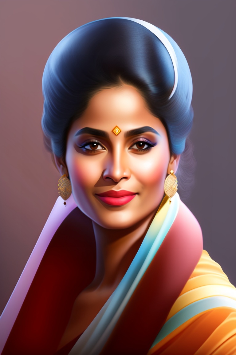 Lexica - Simple indian lady teacher wearing spectales, lips closed ...