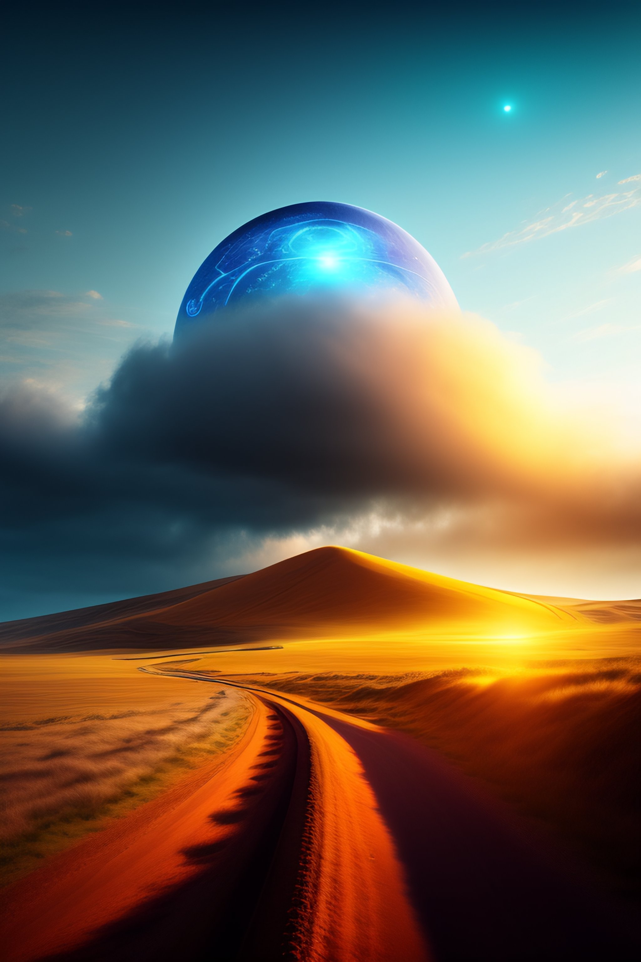 Lexica - Logo film studio company dram works, cortana shrift, sky dance ...