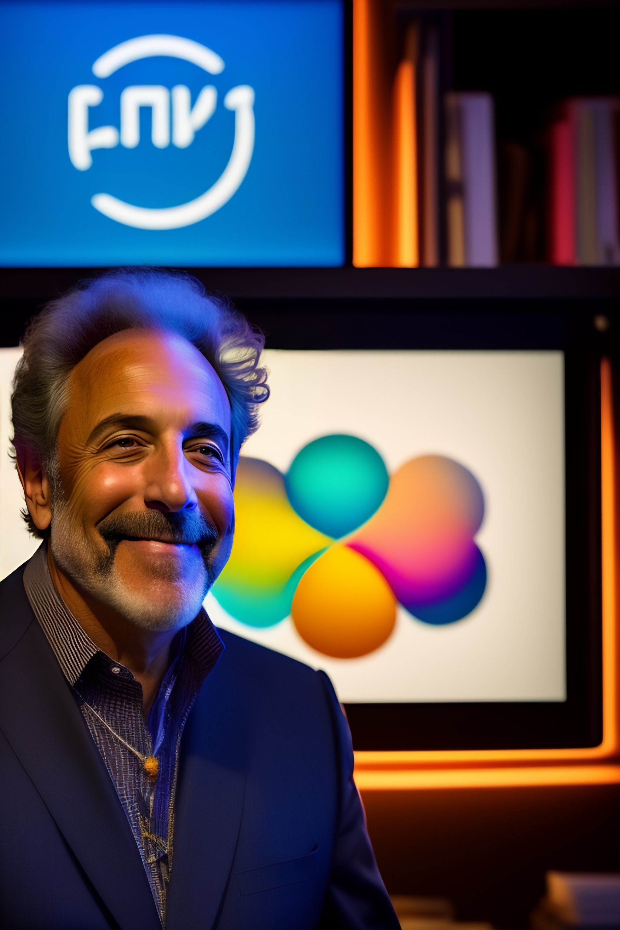 Lexica - Tom gottlieb turning into the Skype logo in the backrooms