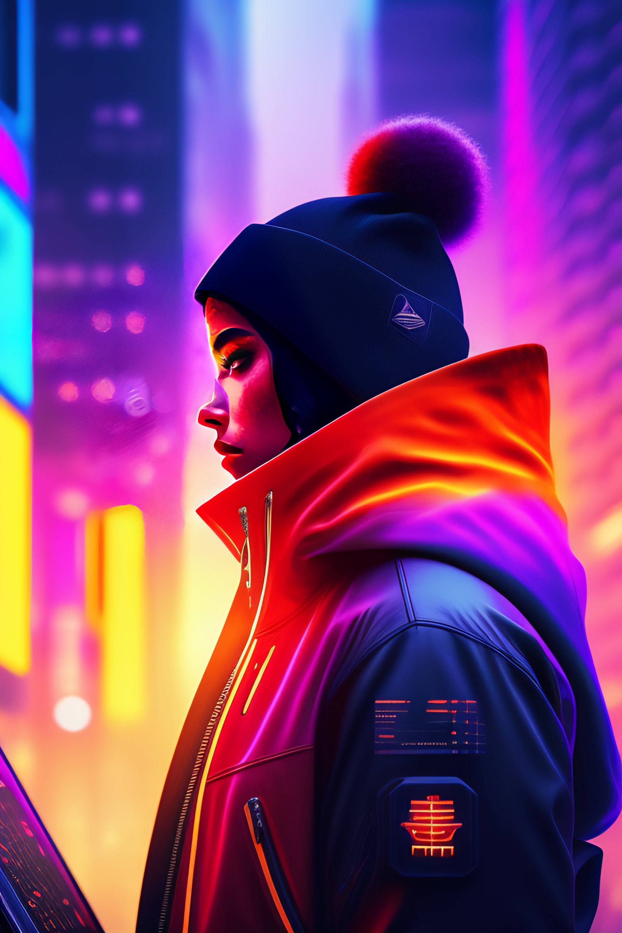 Lexica - Coding, background, cyberpunk, colorful