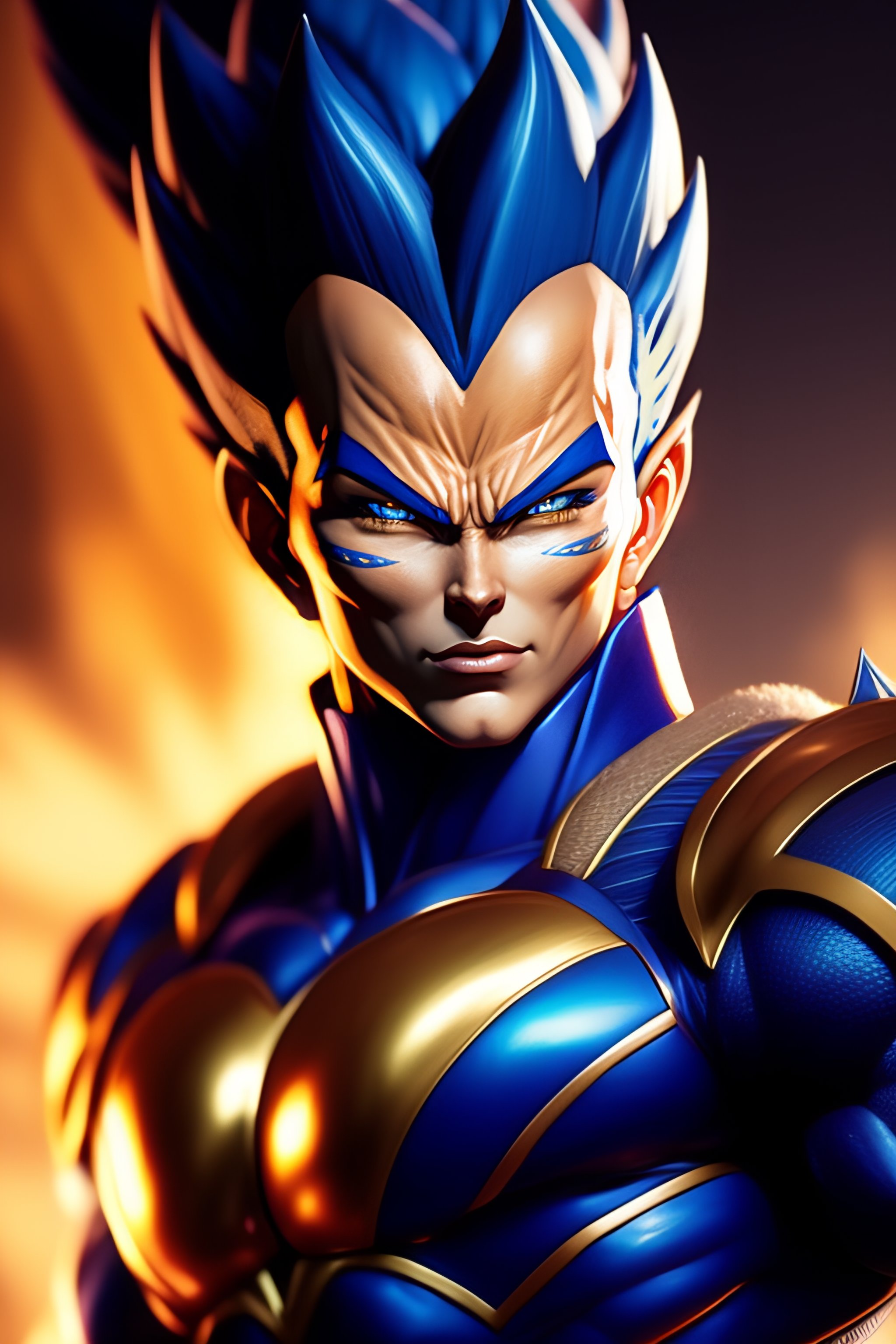 Lexica - Vegeta blue super saiyan, highly detailed, smooth, fine ...