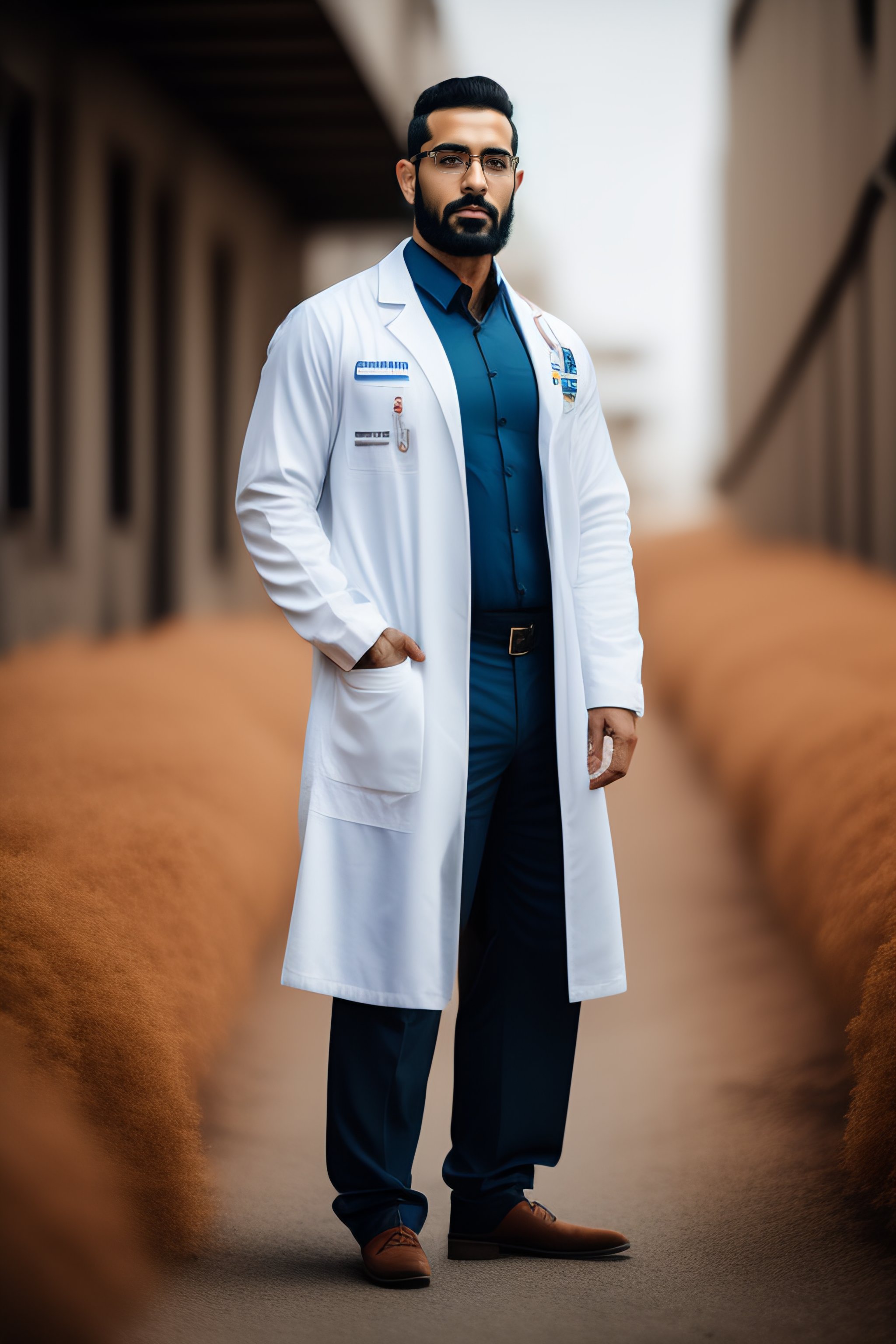 Lexica - Natural 35mm f4 full body photo of shapely Handsome arab 37 ...