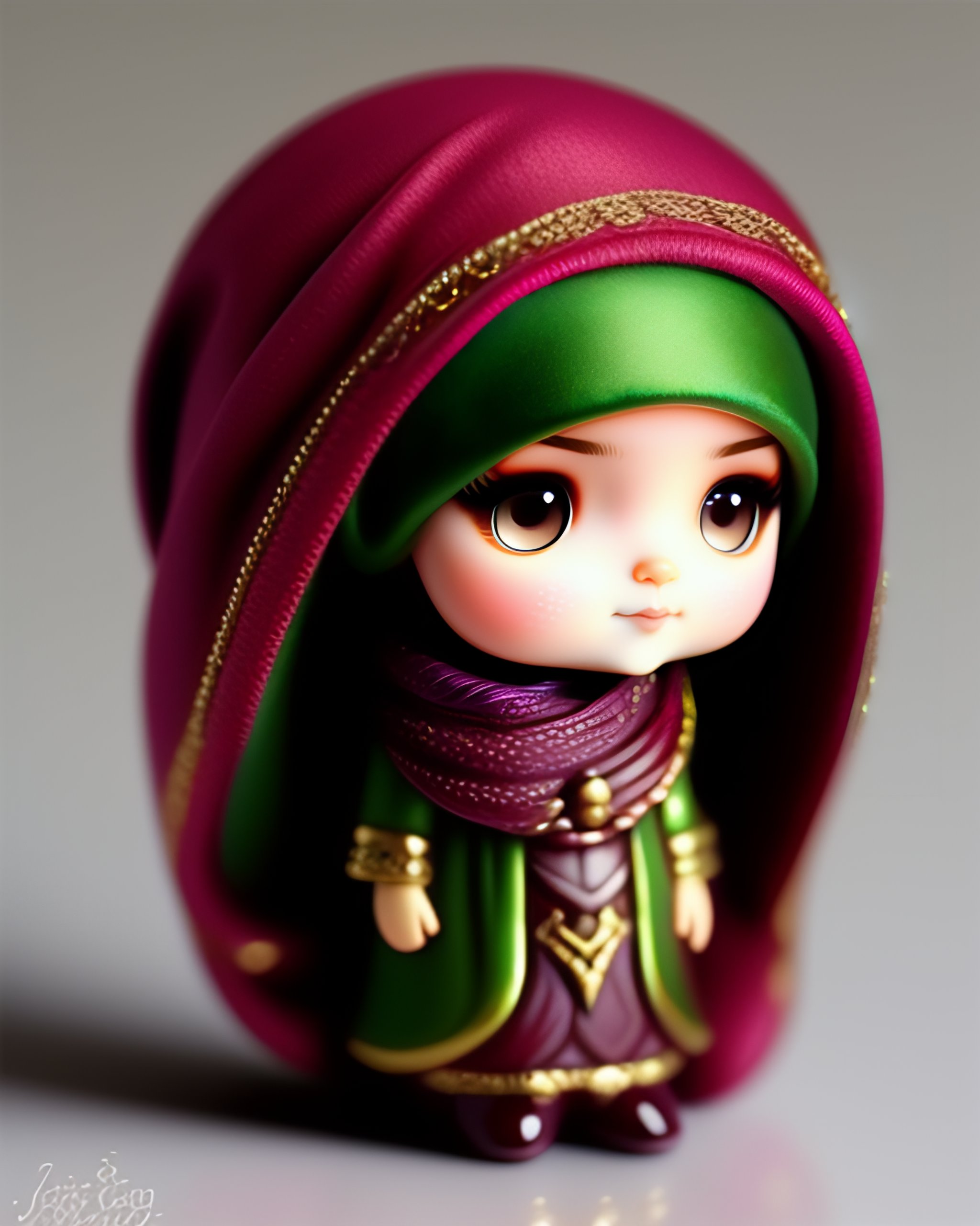 Lexica - Comfy elvish chibi goddess, hijab