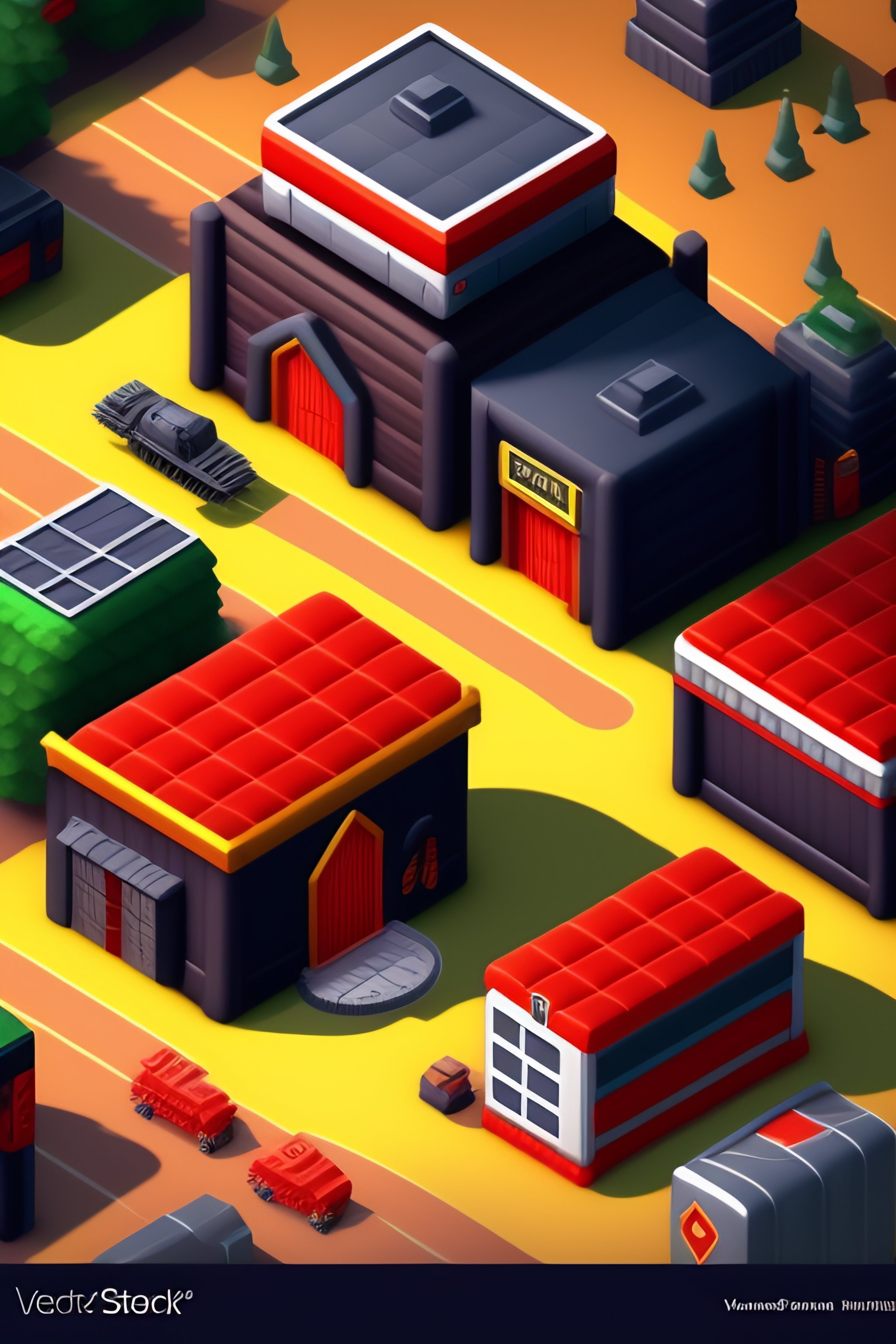 Lexica - Isometric war factory, red alert style