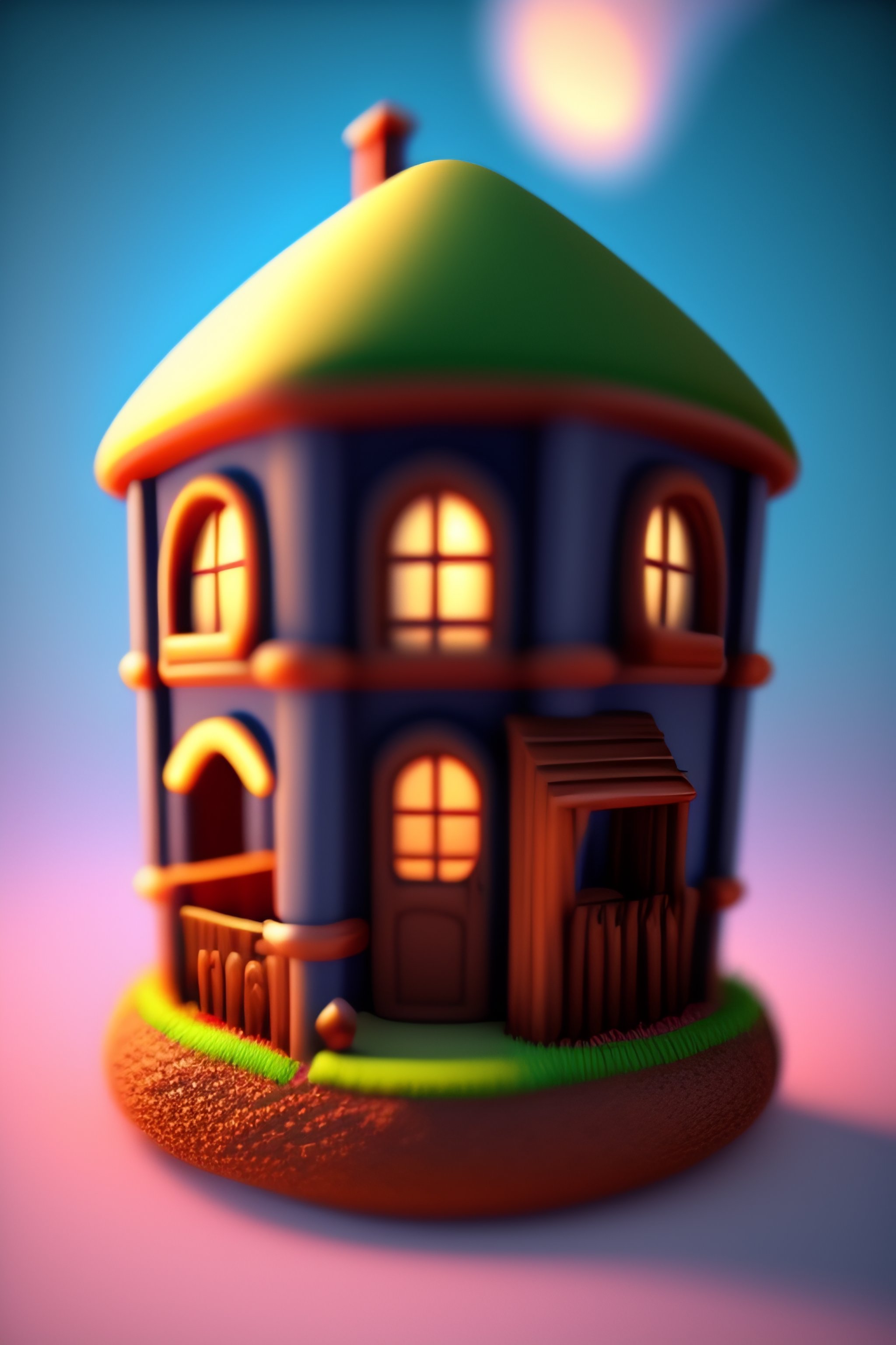 Lexica - 3d stylized little game building
