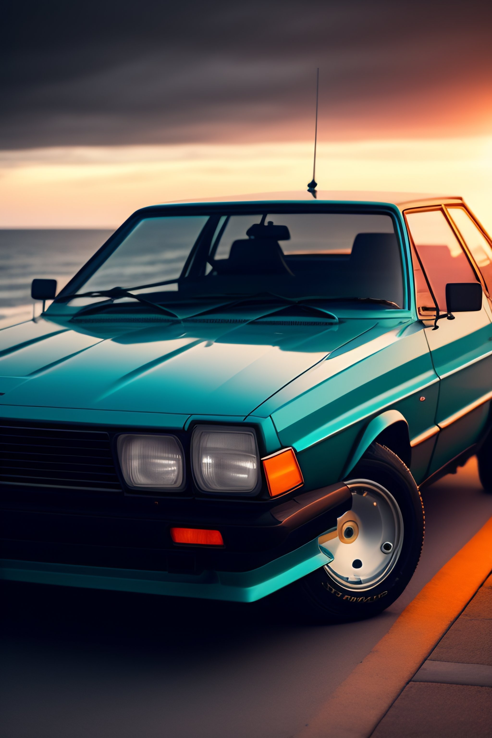 Lexica - A cyberpunk Volvo 245