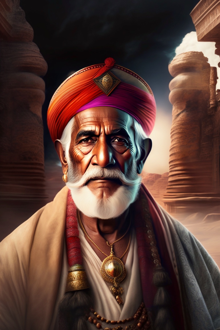 Lexica - Ancient wise indian old man, portrait, photorealistic, looking ...