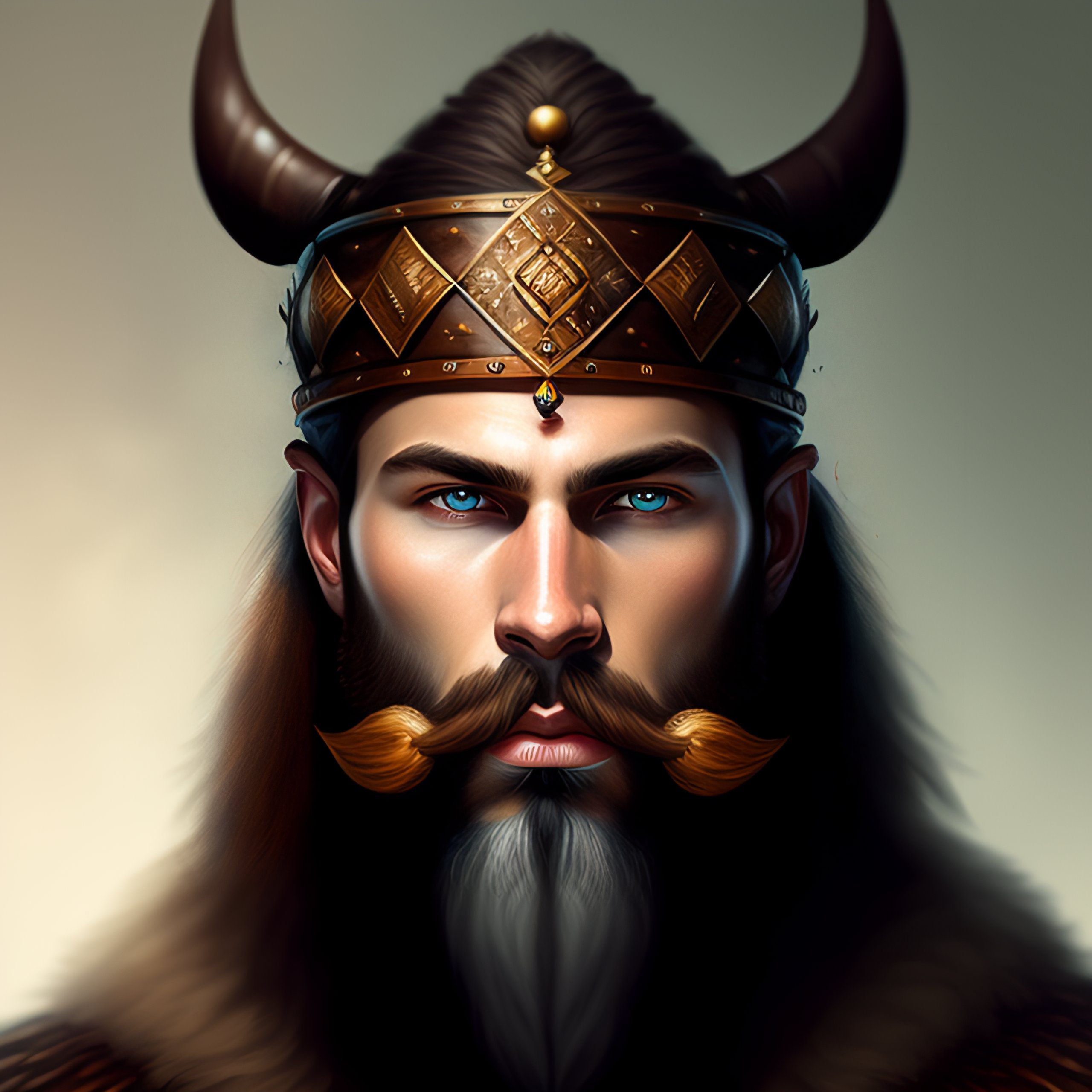 Lexica - Portrait of a viking, human body, bird head, sophisticated ...