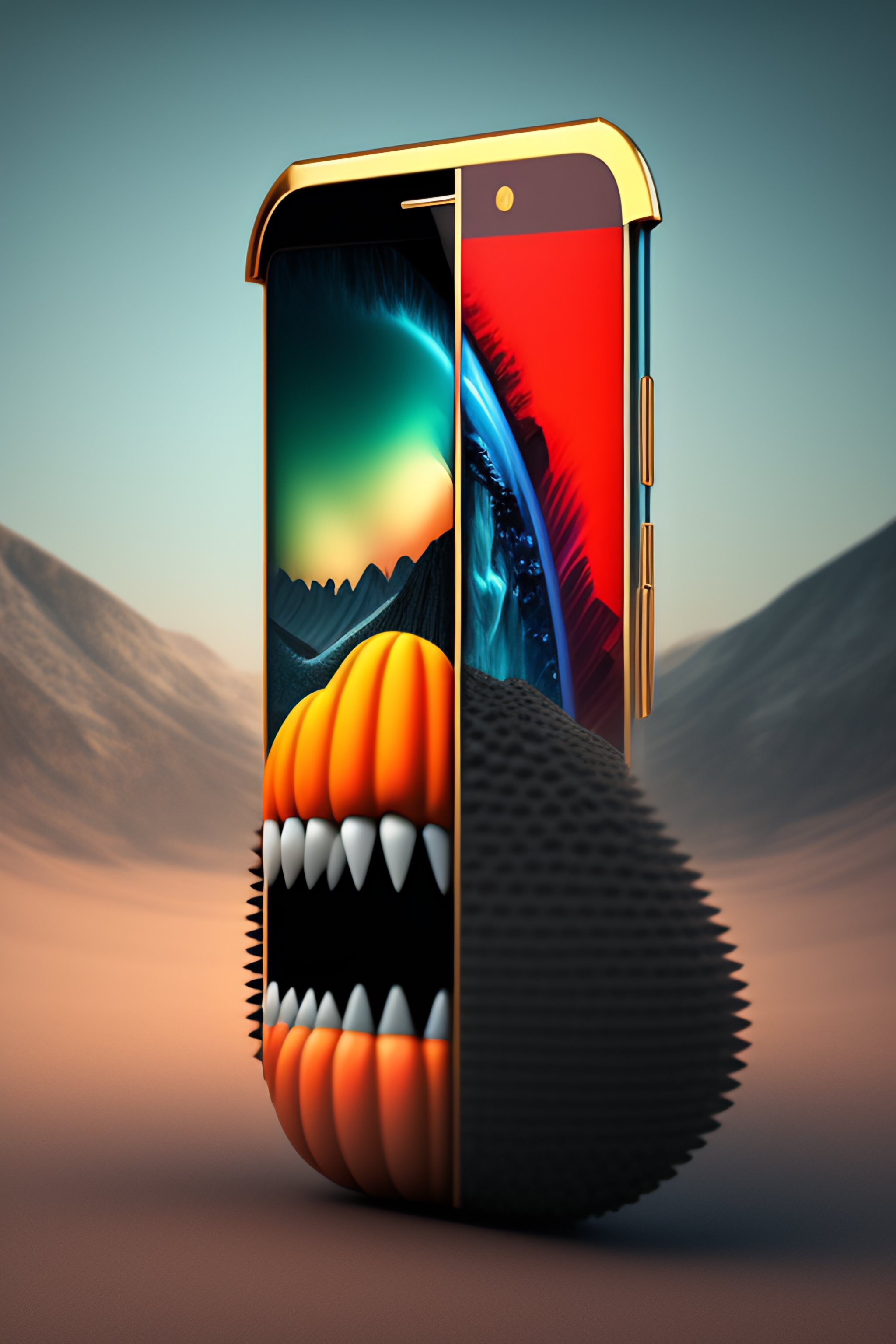 Lexica - Mobile phone shaped monster