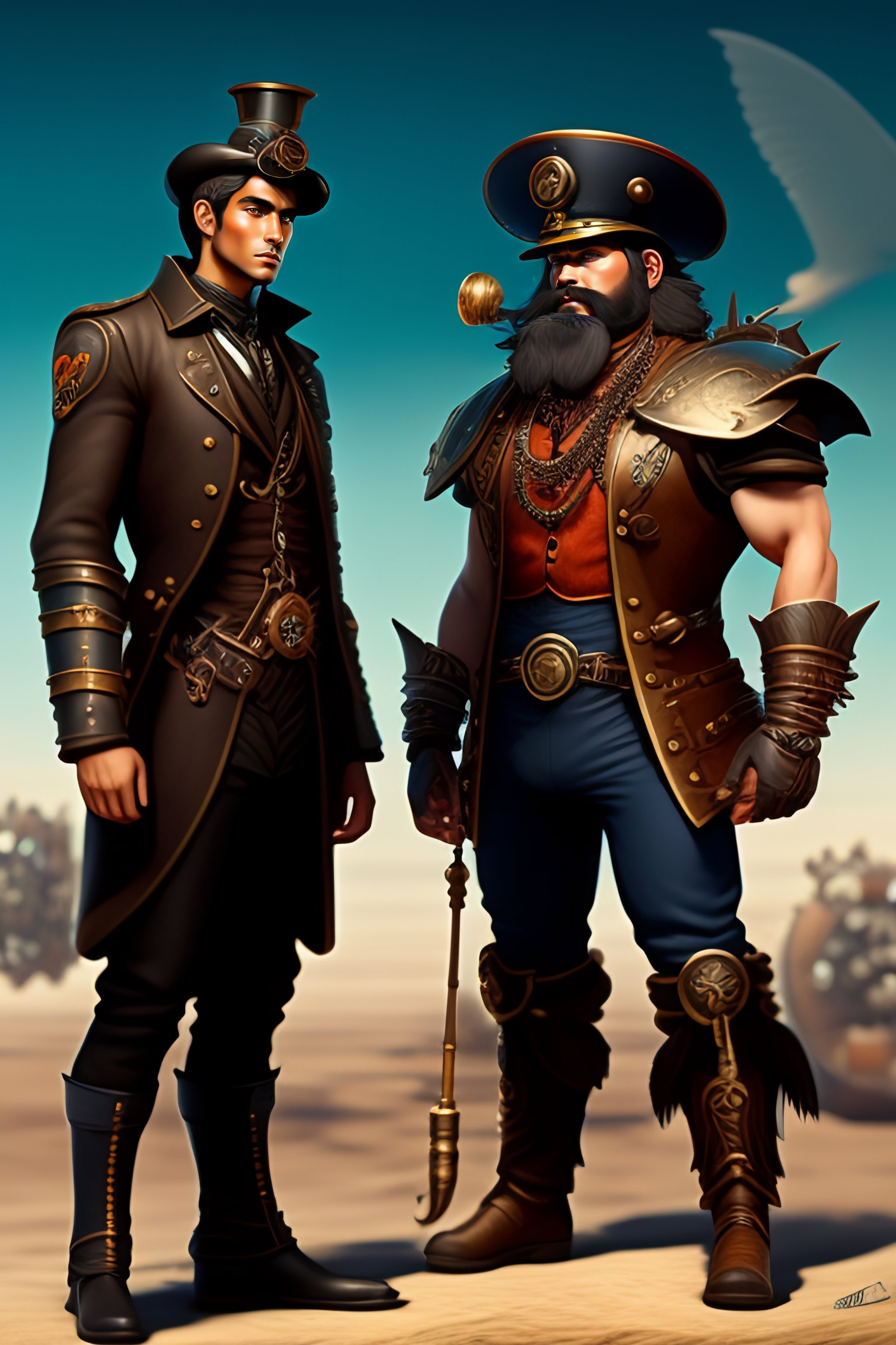 Lexica - Steampunk odin and a mechanic crow