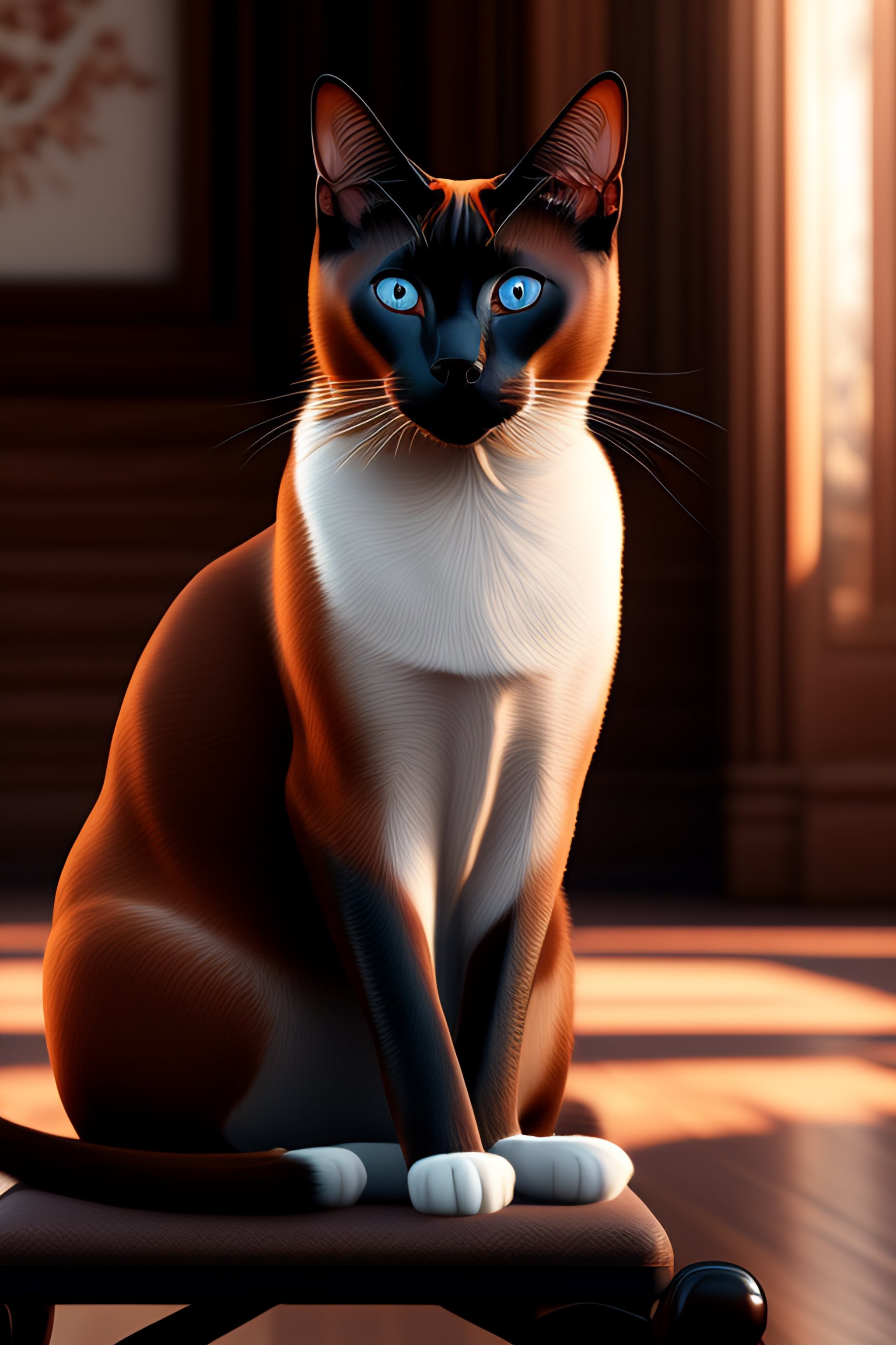 Anime Siamese Cat