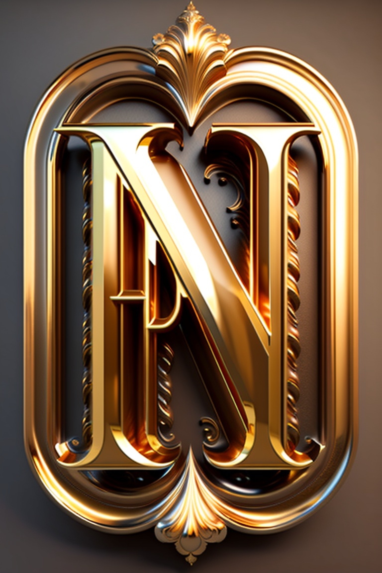 Lexica - Flourished letter m, victorian typographic composition, gold ...